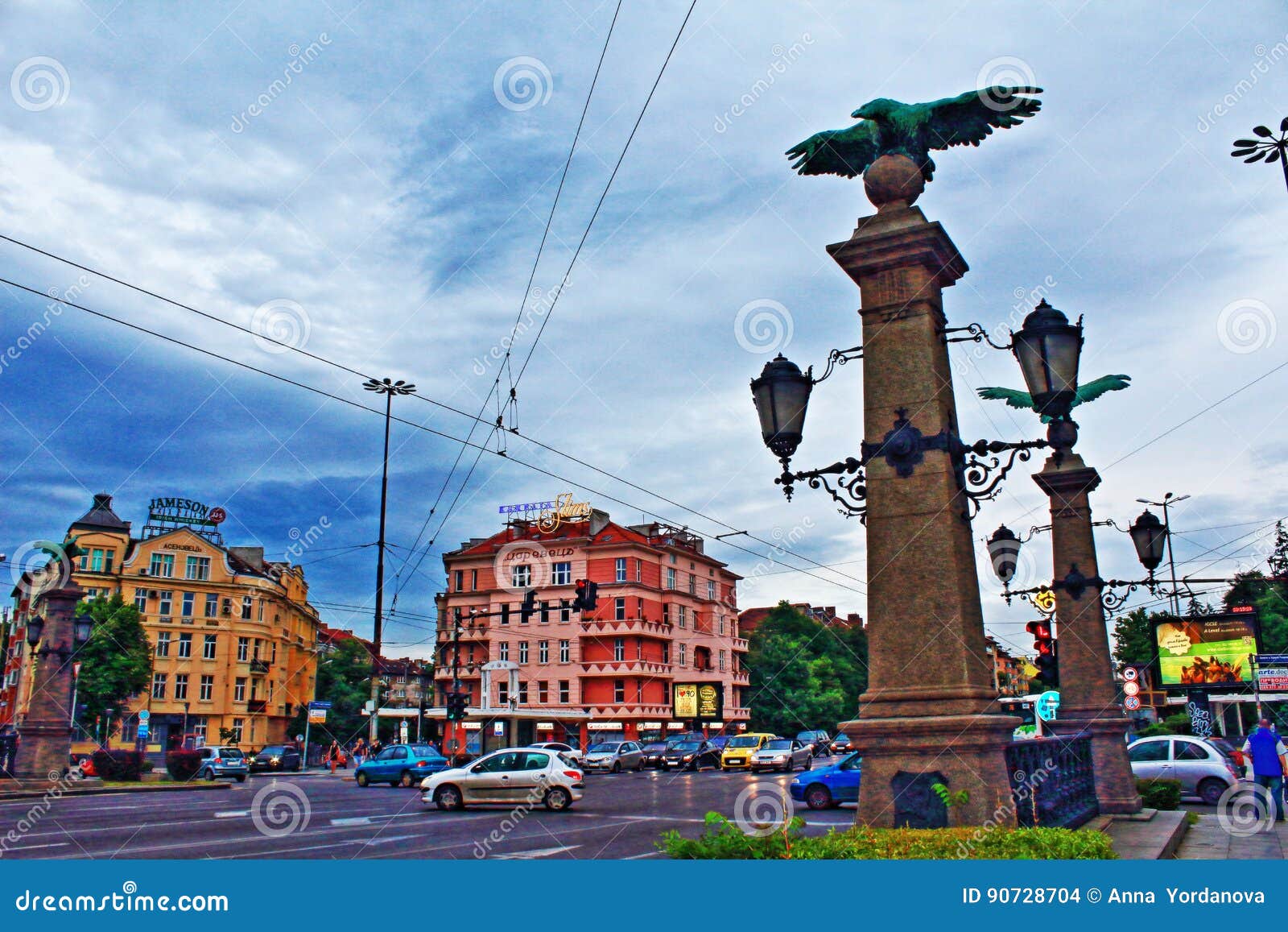 Eagles` Bridge Sofia Bulgaria Editorial Stock Image - Image of square ...