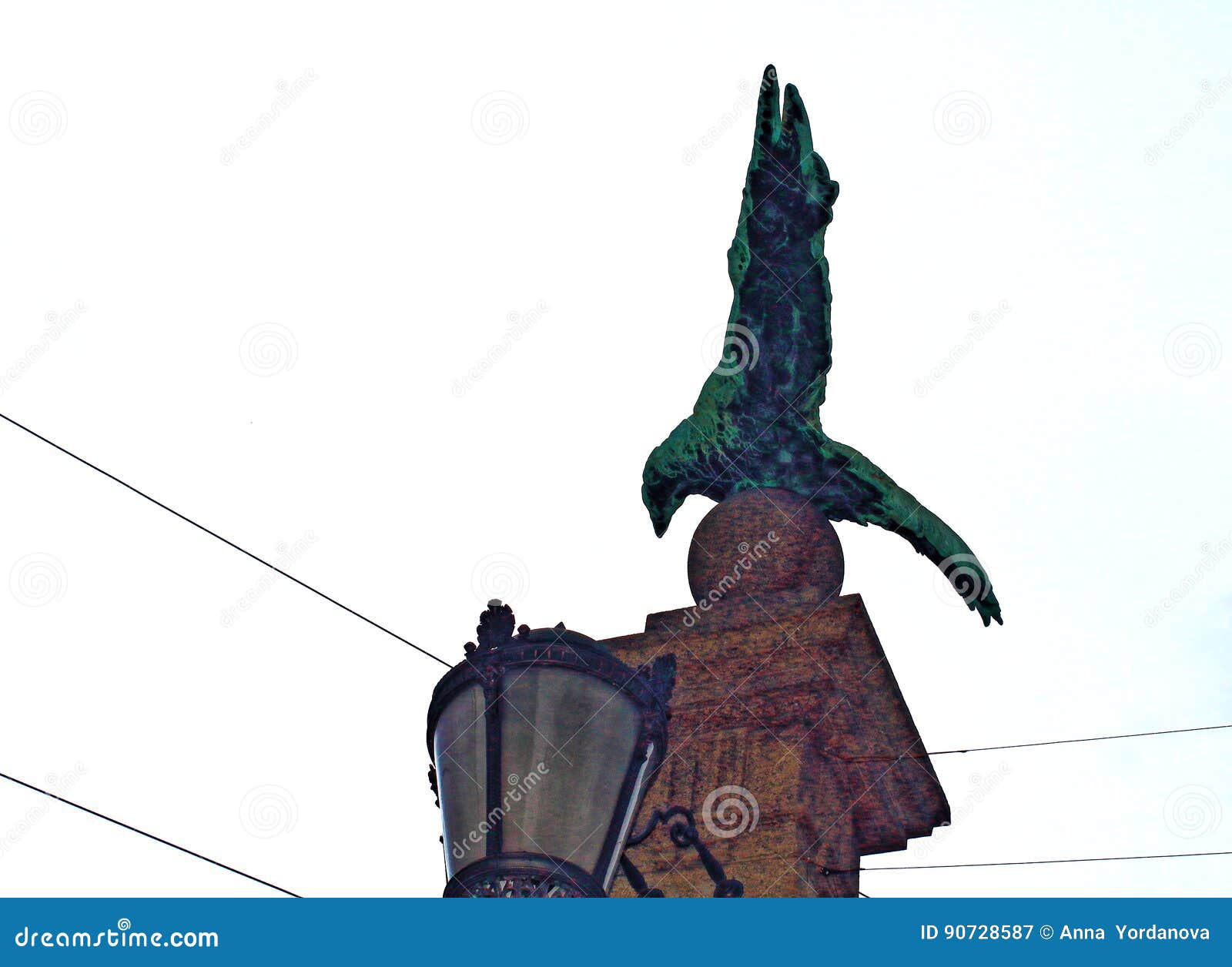 Eagles` Bridge statue stock image. Image of landmarks - 90728587