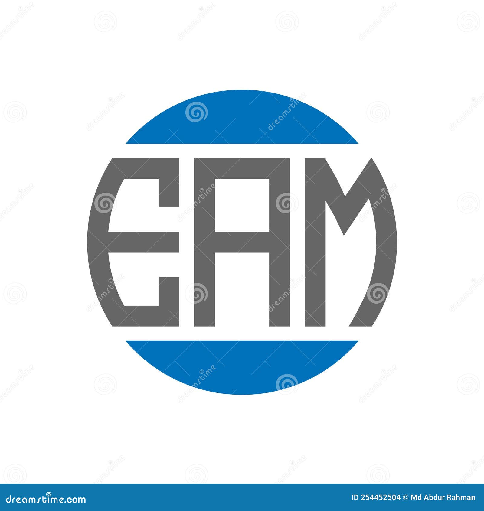 EAM Letter Logo Design On White Background. EAM Creative Initials ...