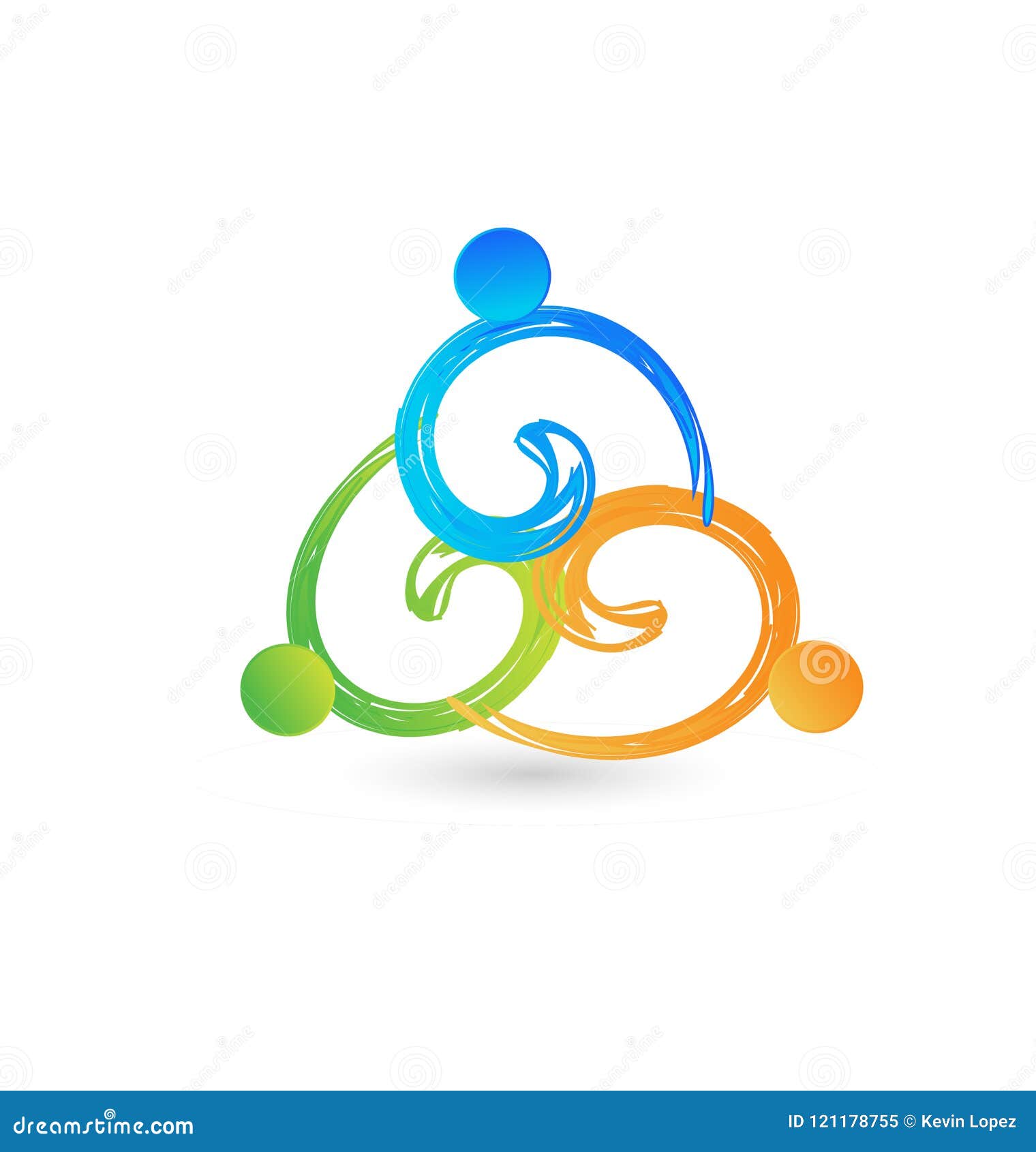Eamwork People Group Succeeding Together Icon Vector Stock Vector ...