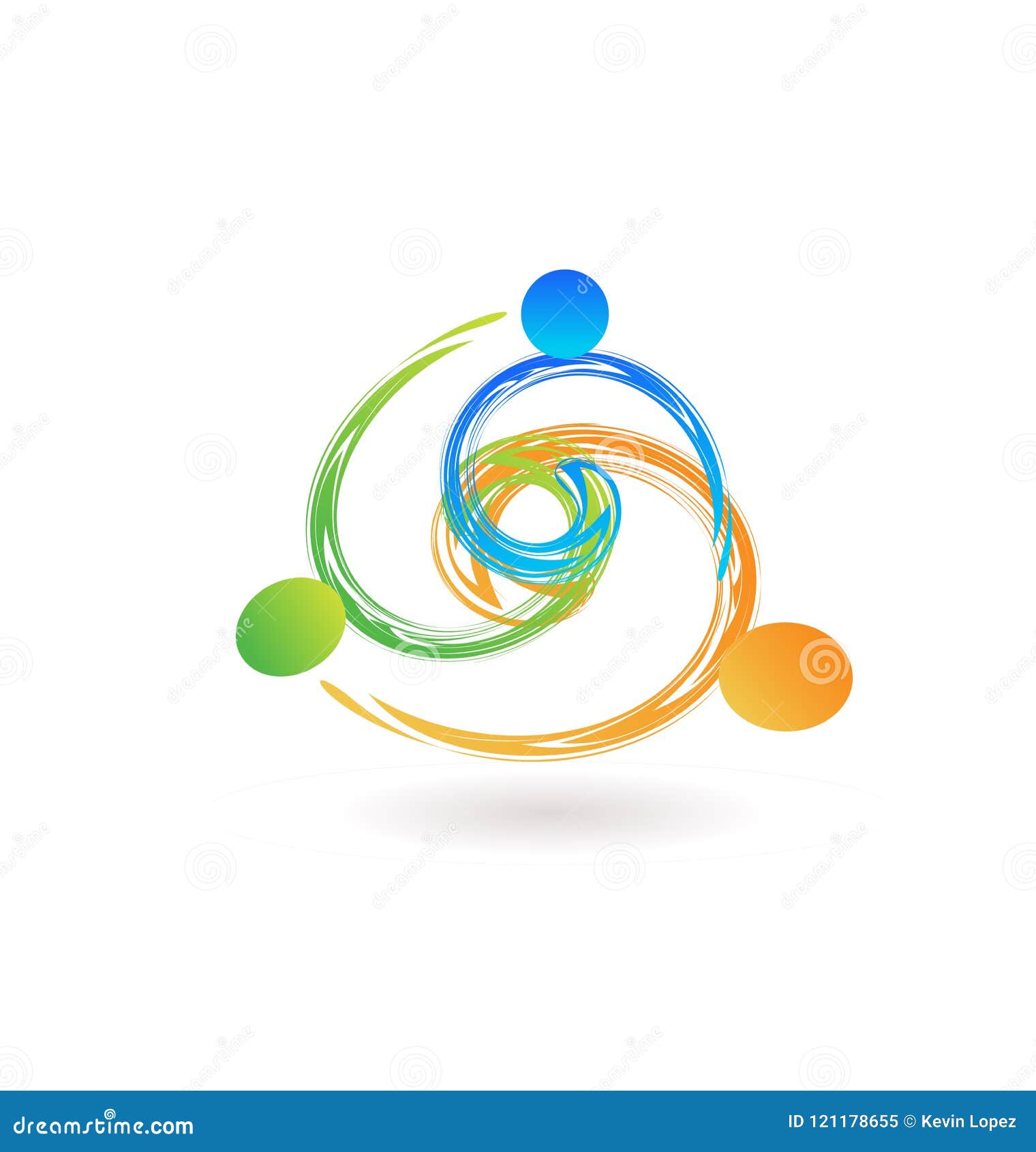 Eamwork People Group Succeeding Together Icon Vector Stock Vector ...