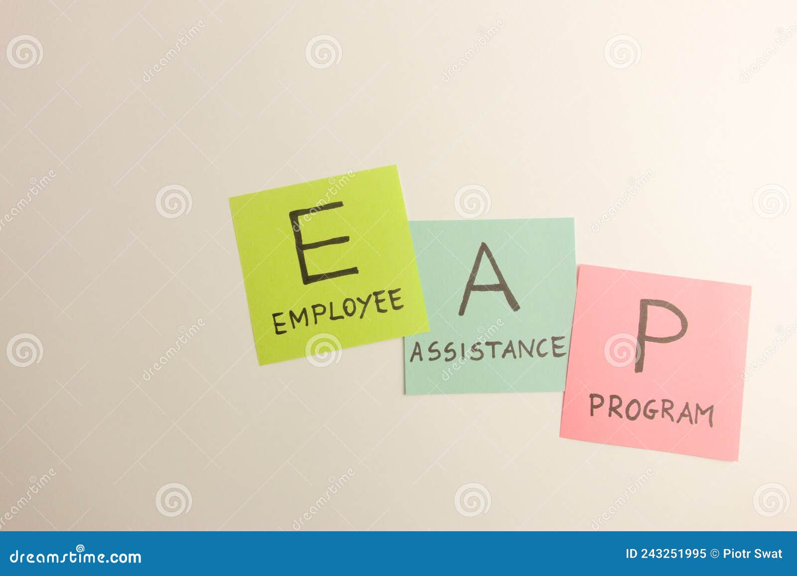 EAP Employee Assistance Program Acronym Isolated on White Background ...