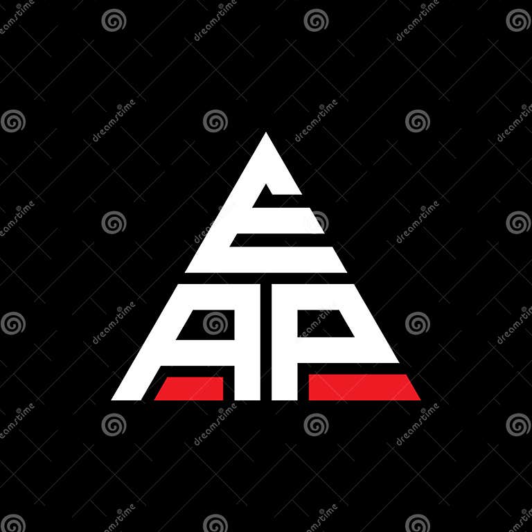 EAP Triangle Letter Logo Design with Triangle Shape. EAP Triangle Logo ...