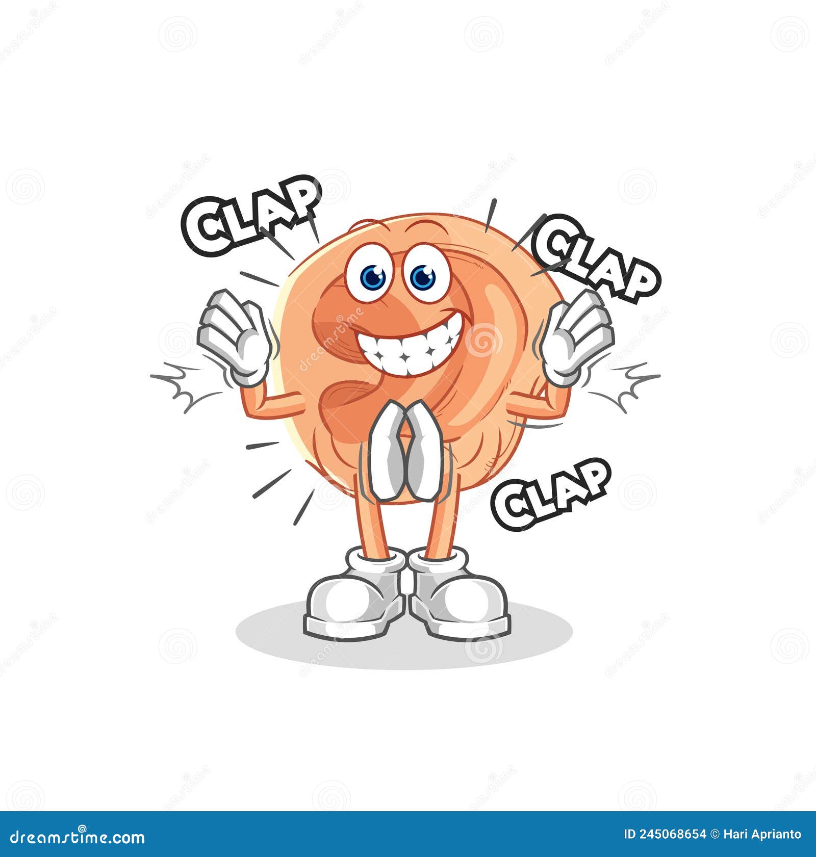 Ear Applause Illustration. Character Vector Stock Vector - Illustration ...