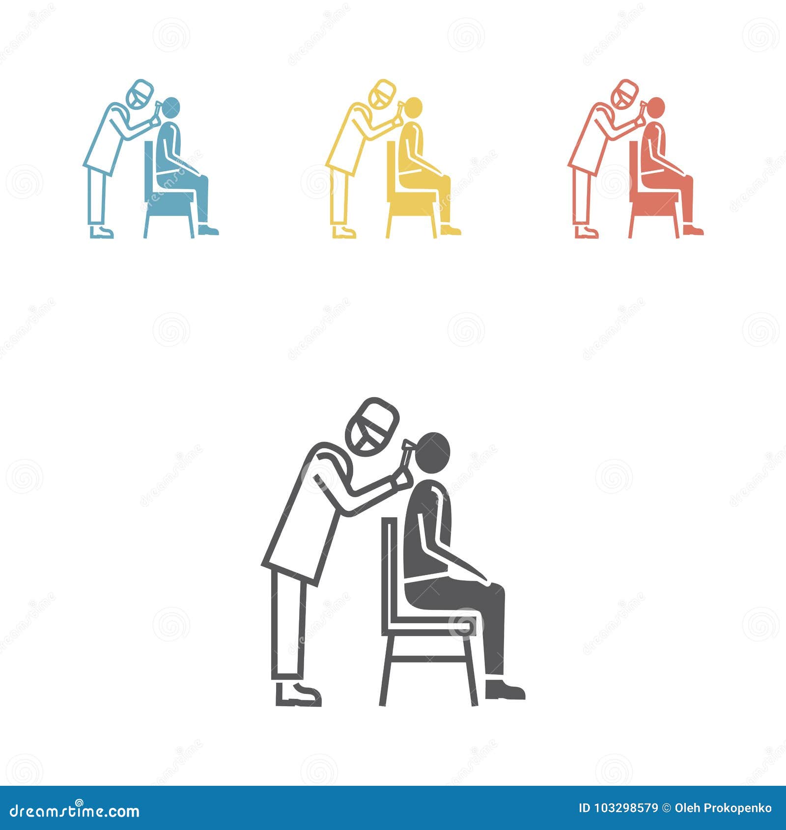 Ear Check Line Icon. Vector Stock Vector - Illustration of physical ...