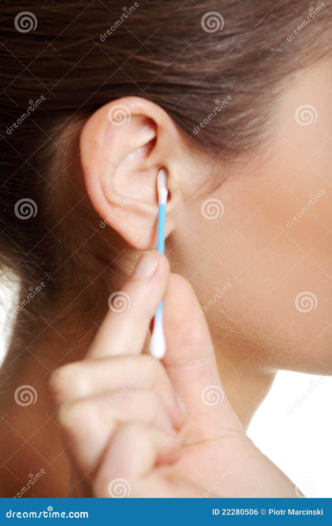An ear closeup. stock photo. Image of bath, beauty, care - 22280506
