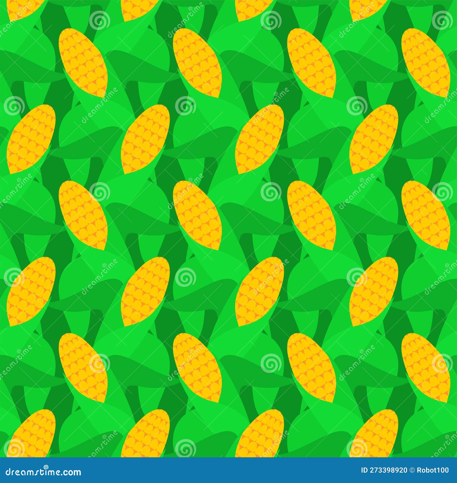 Ear of Corn Pattern Seamless. Baby Fabric Texture Stock Vector ...