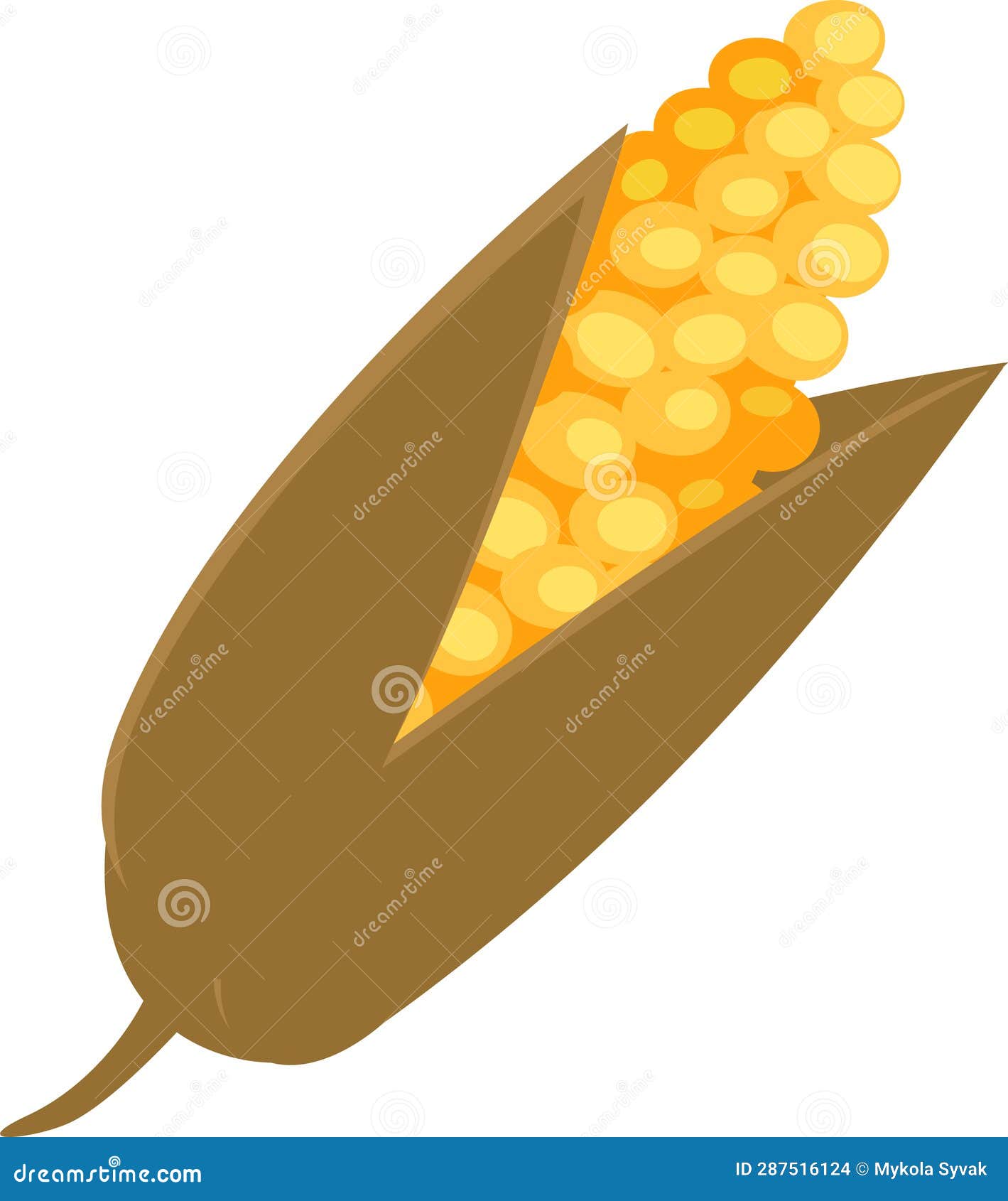 Ear of Corn stock illustration. Illustration of farm - 287516124
