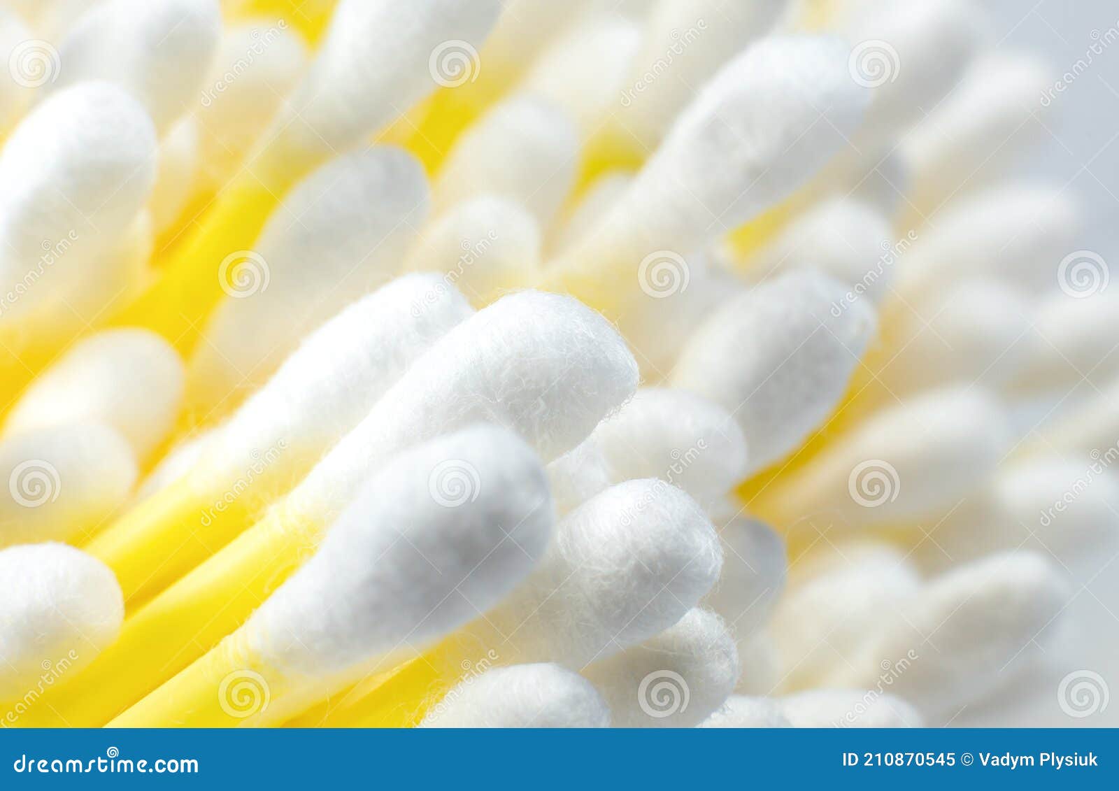 Ear Cotton Swabs on the White Background Stock Image - Image of ...