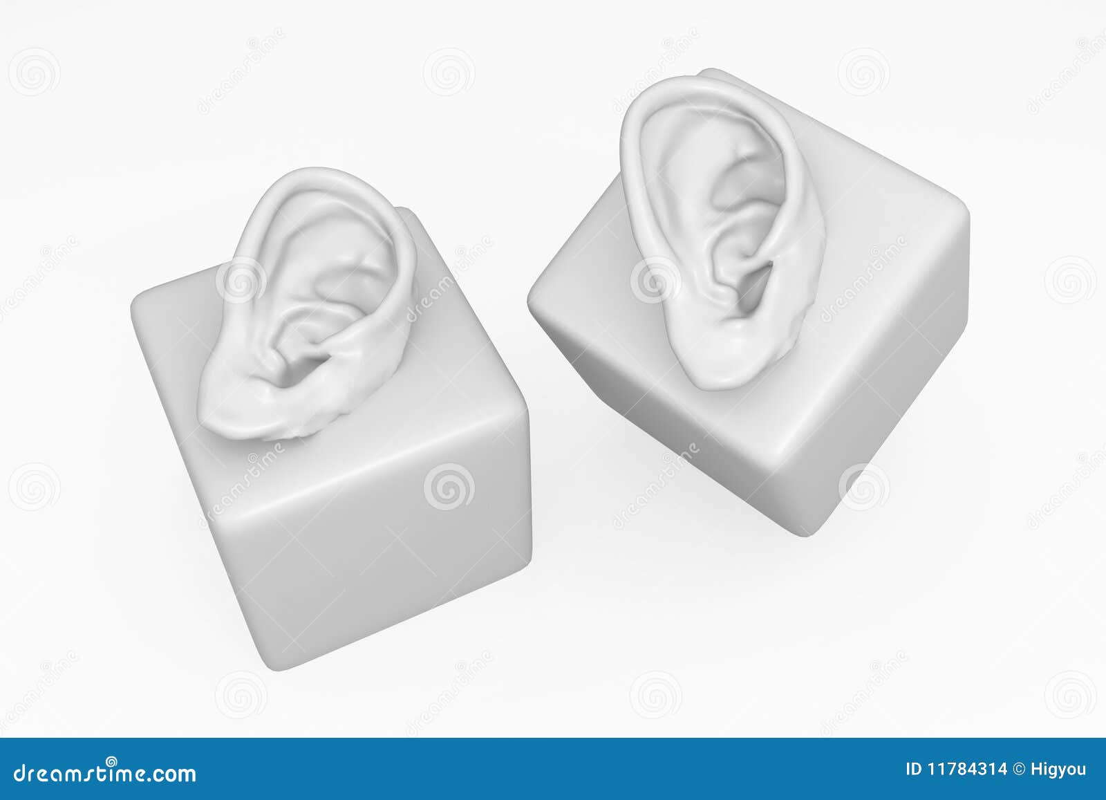 Ear Cubes stock illustration. Illustration of alertness - 11784314