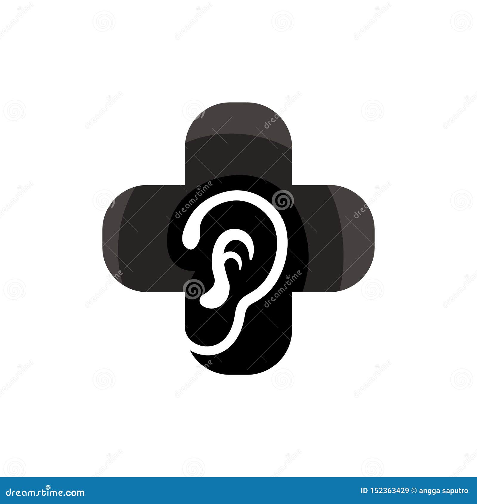 Ear and Diagnose Health Logo Desain and Vector Stock Vector ...