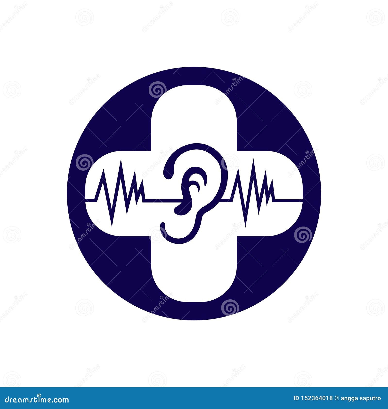 Ear and Diagnose Health Logo Desain and Vector Stock Vector ...