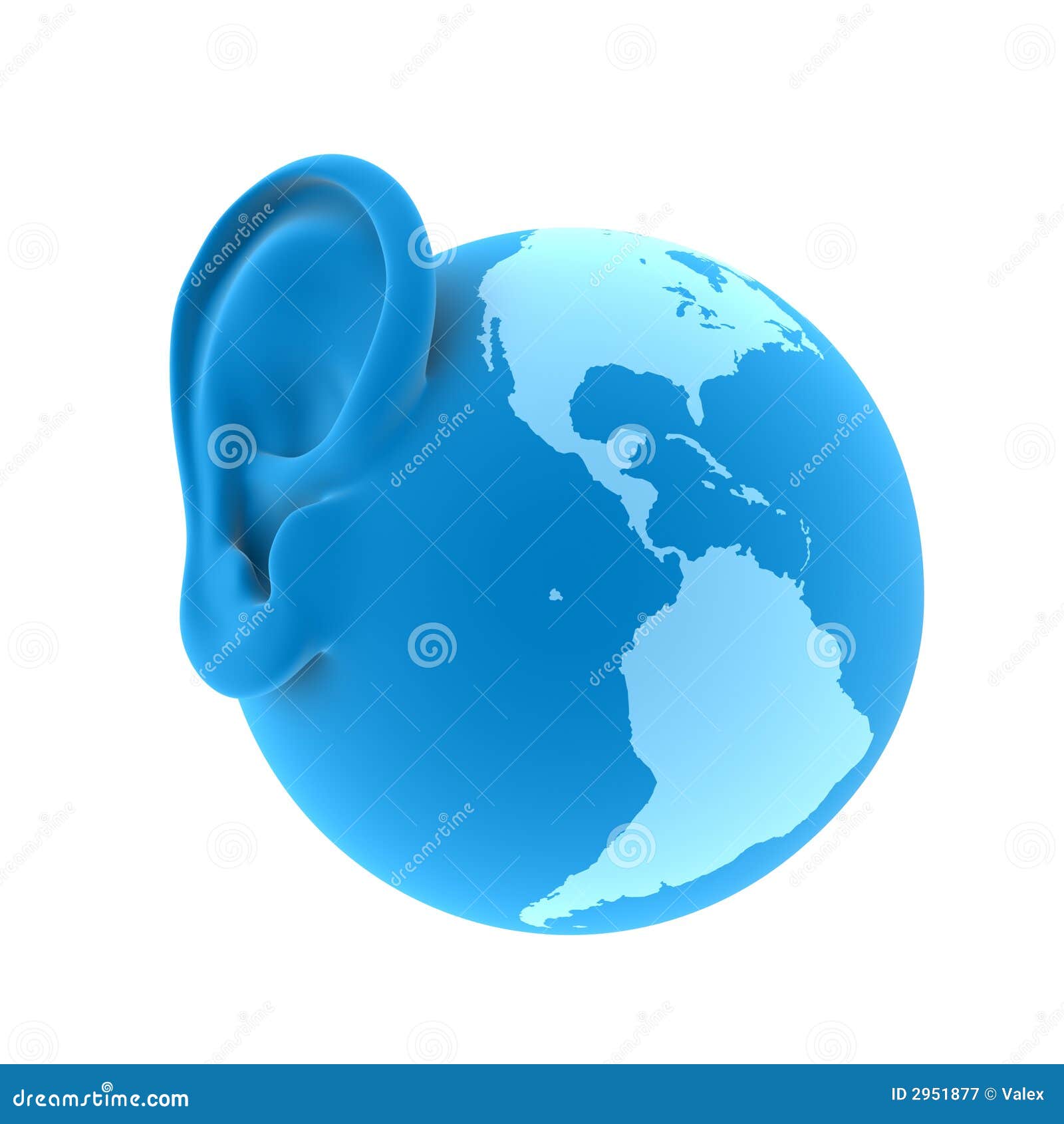 Ear of the Earth stock illustration. Illustration of planet - 2951877
