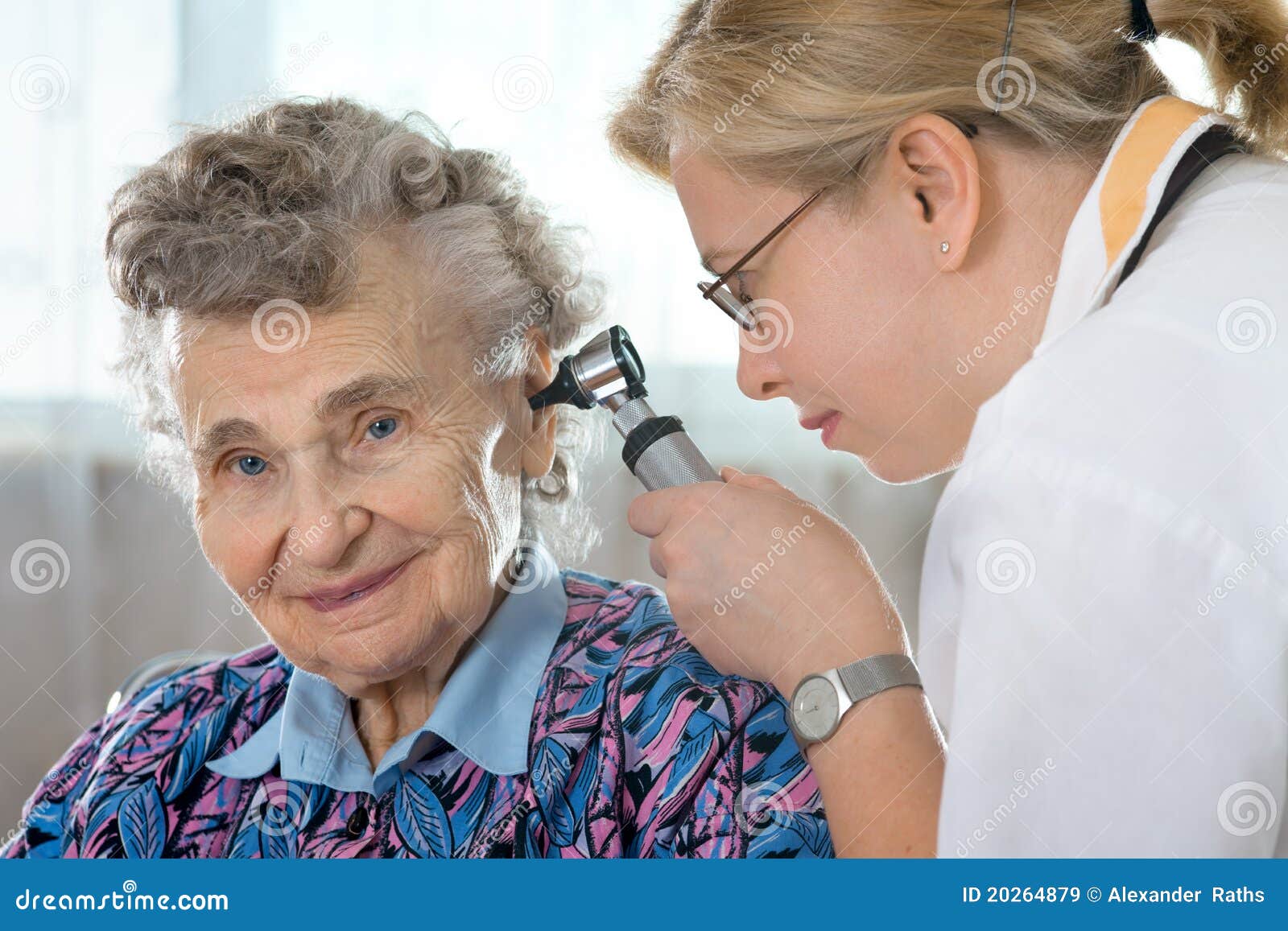 Ear exam stock image. Image of looking, female, care - 20264879