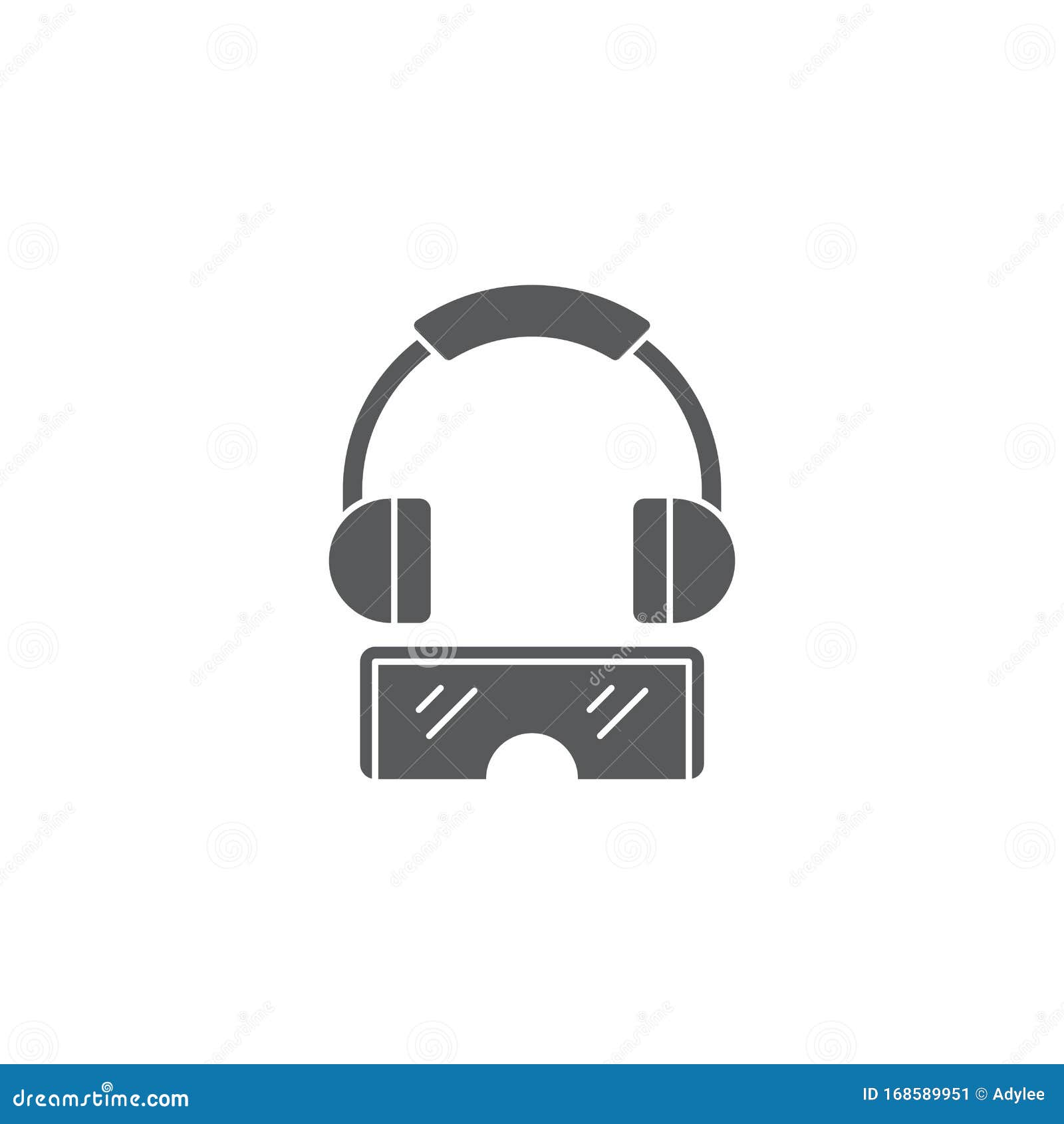 Ear and Eye Protection Vector Icon Symbol Isolated on White Background ...