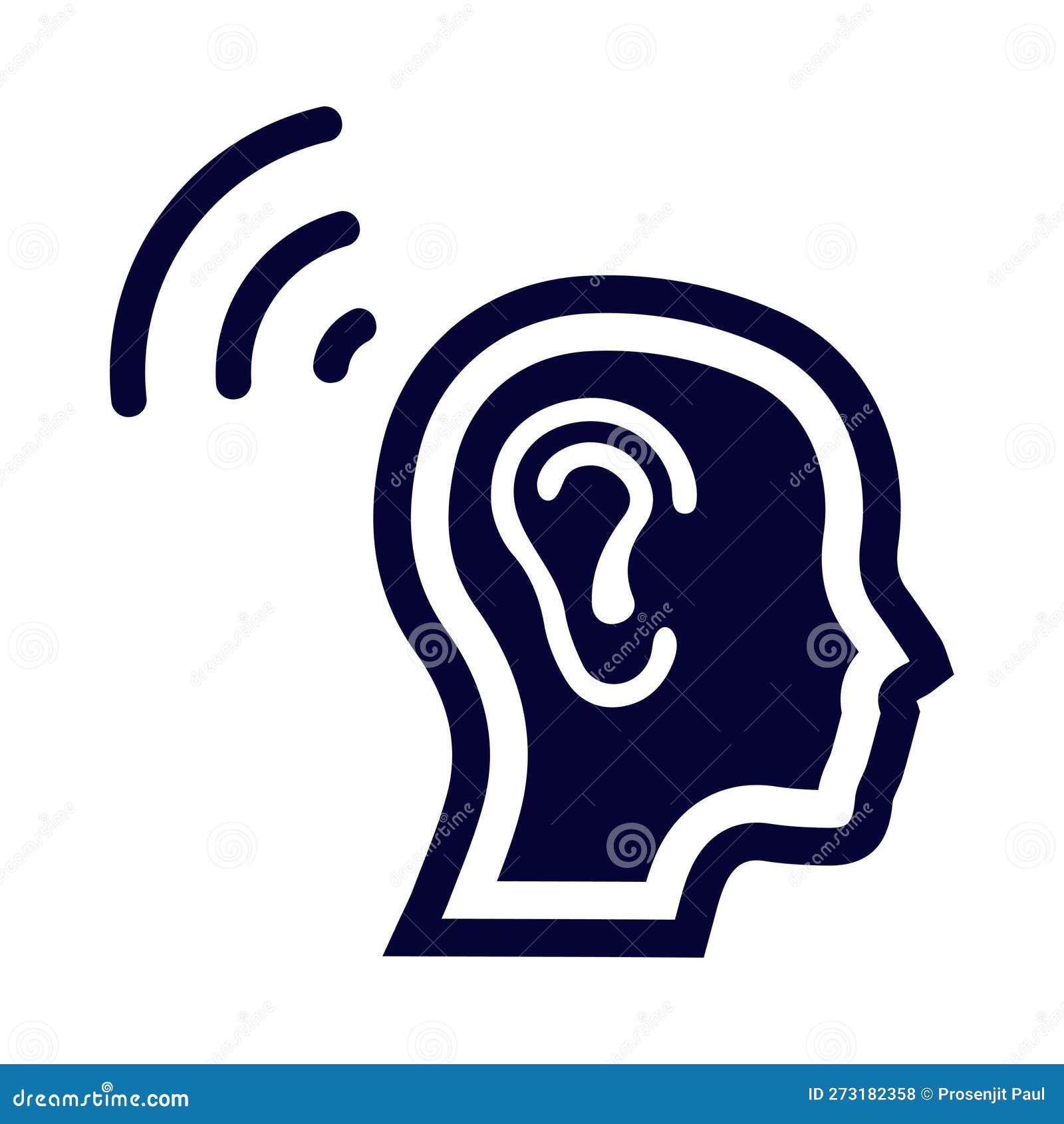 Ear, Head, Audiology, Human Audiology Icon Stock Vector - Illustration ...