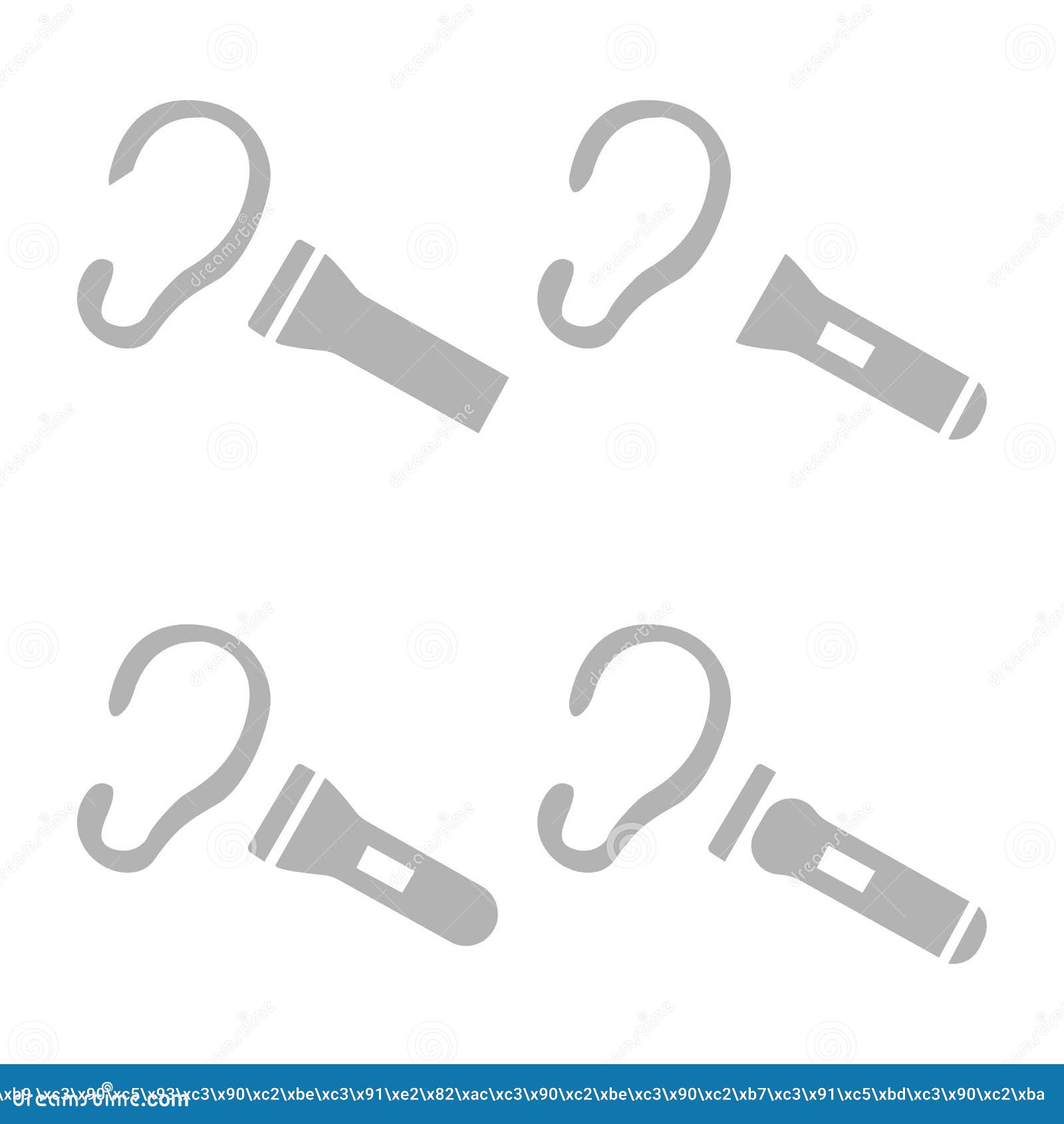 Ear Health Check Icon, Vector Illustration Stock Vector - Illustration ...