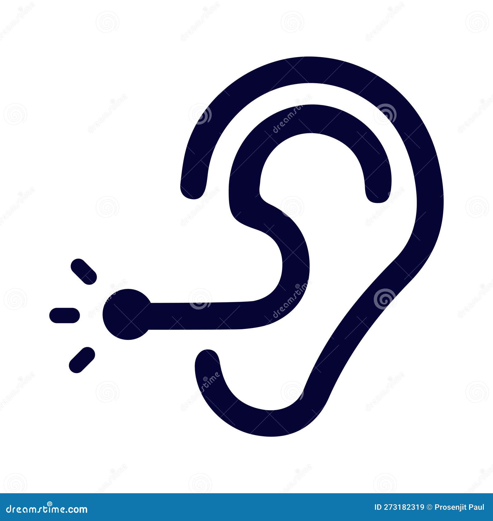 Ear, Hear, Audiology, Ear Audiology Icon Stock Vector - Illustration of ...