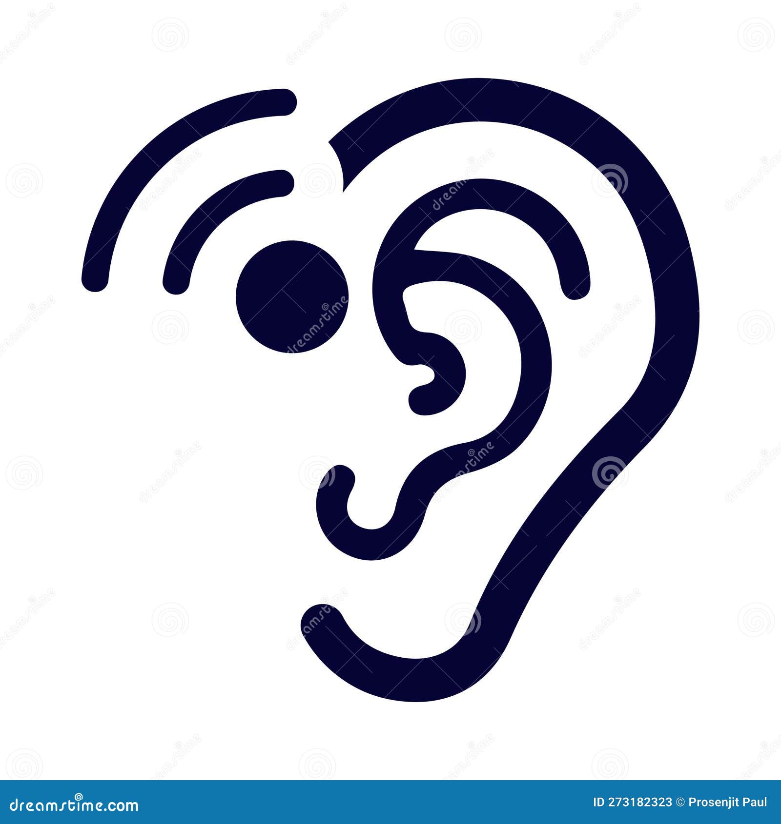 Ear, Hear, Audiology, Ear Audiology Icon Stock Vector - Illustration of ...