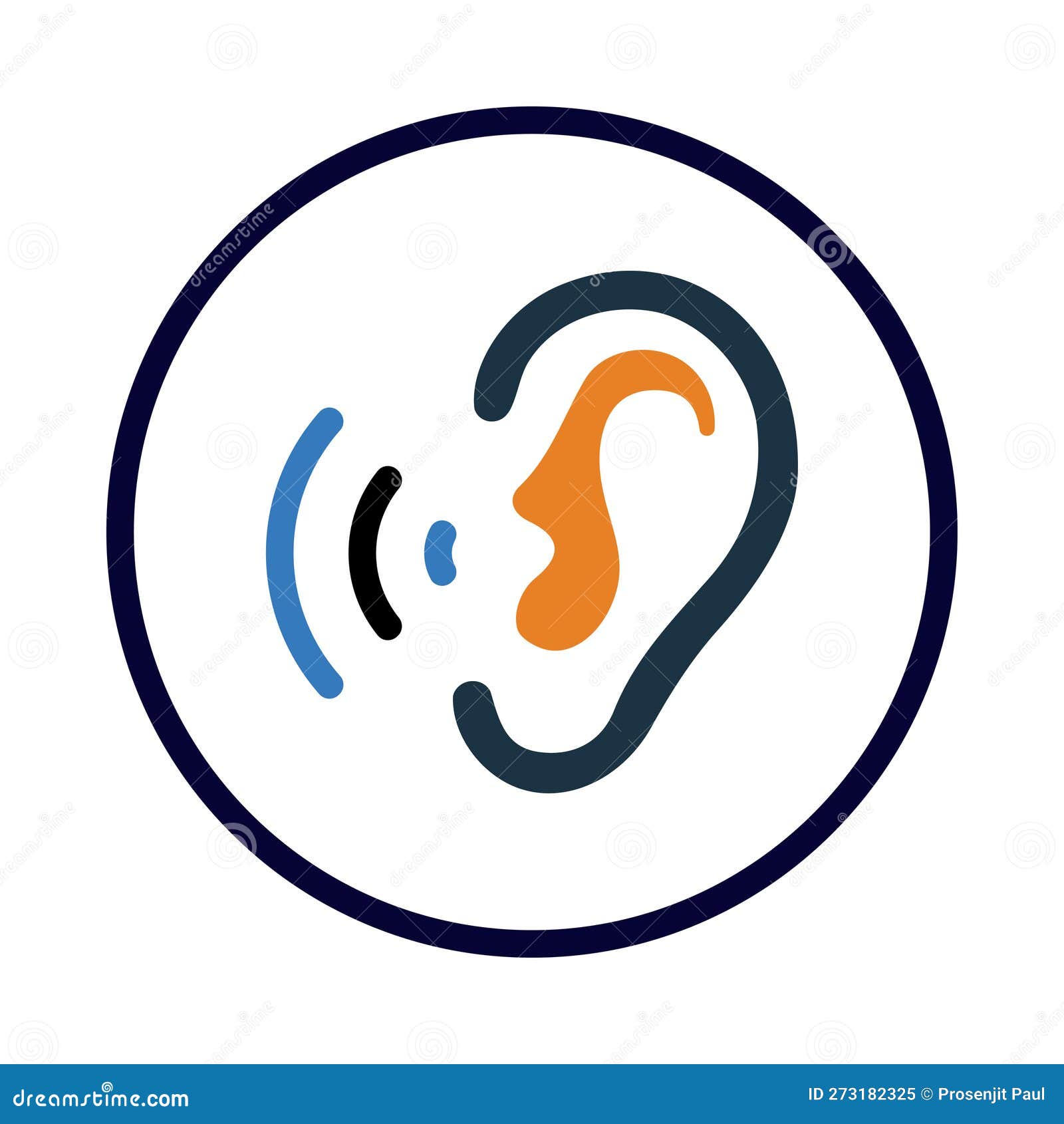Ear, Hear, Audiology, Ear Audiology Icon Stock Vector - Illustration of ...