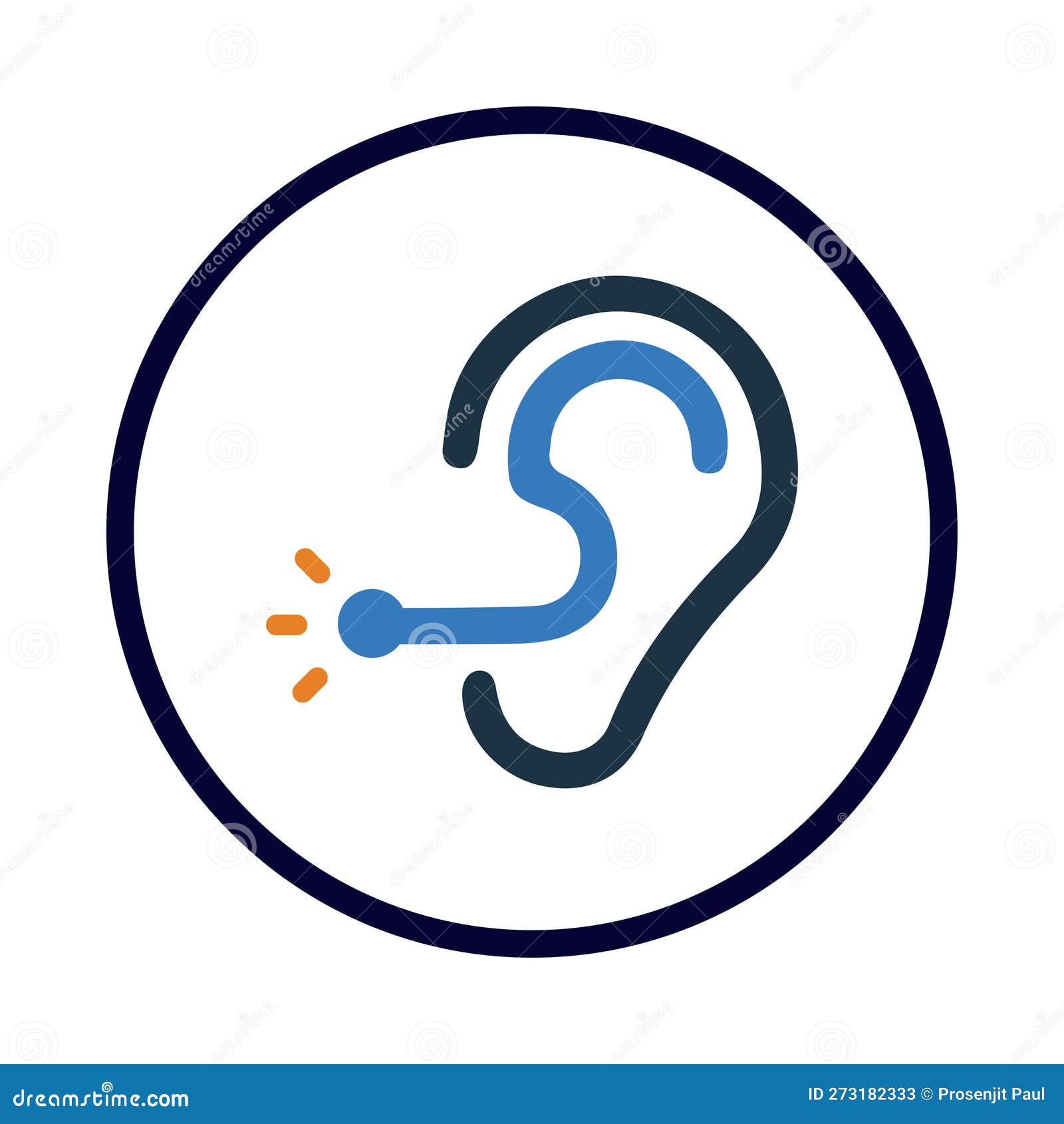 Ear, Hear, Audiology, Ear Audiology Icon Stock Vector - Illustration of ...
