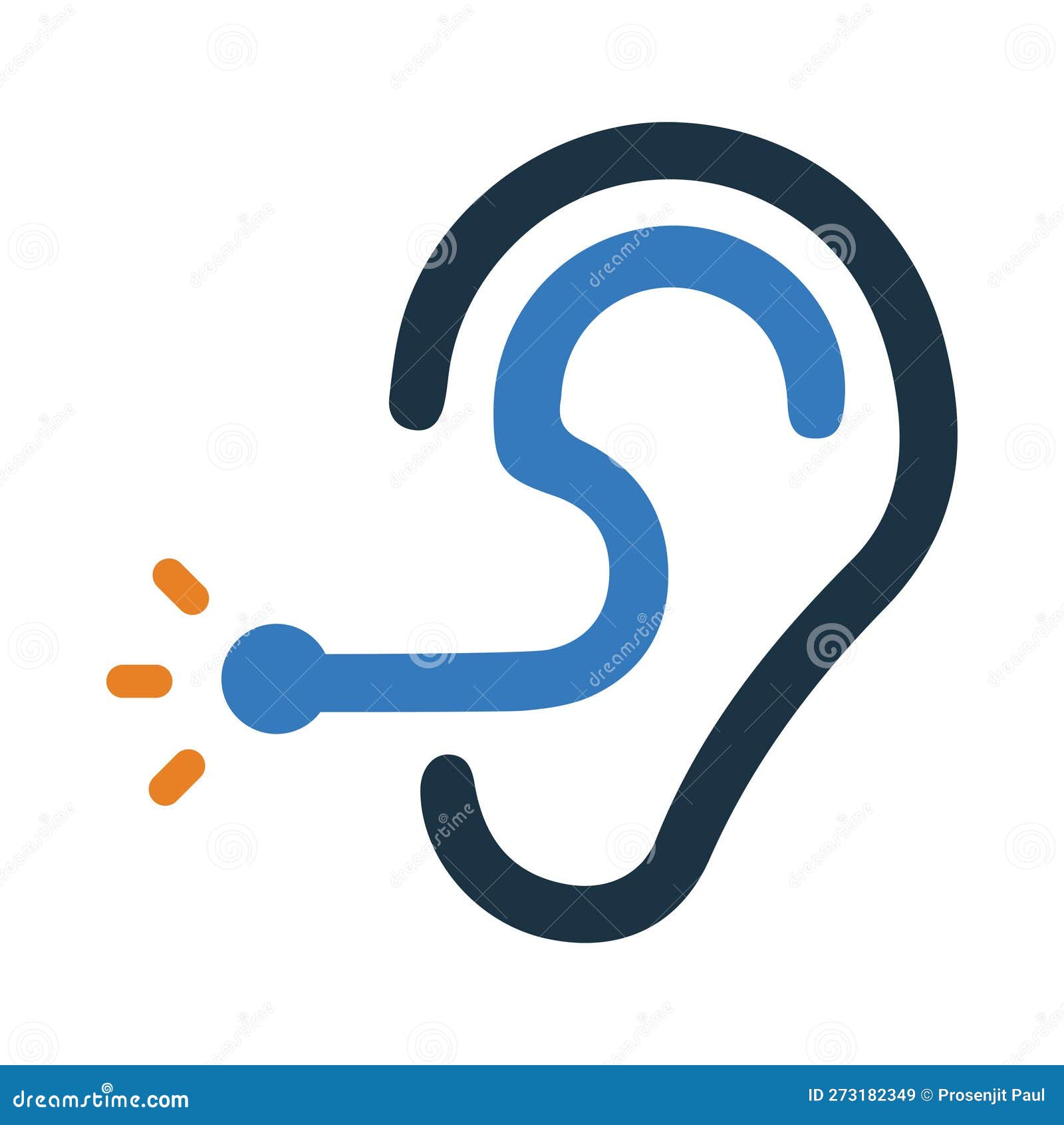 Ear, Hear, Audiology, Ear Audiology Icon Stock Vector - Illustration of ...