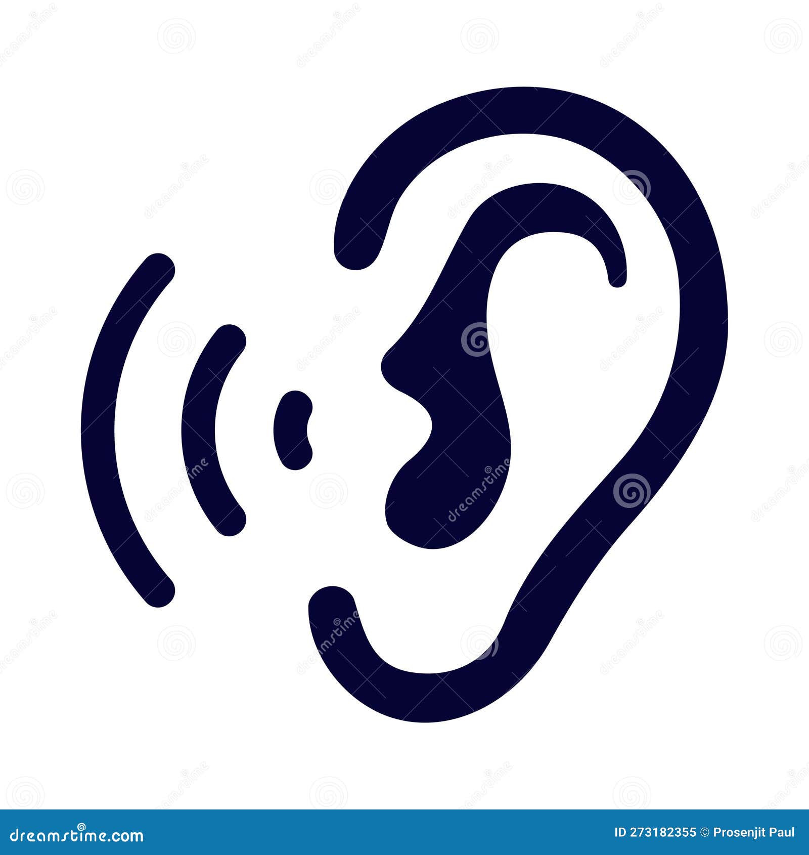 Ear, Hear, Audiology, Ear Audiology Icon Stock Vector - Illustration of ...