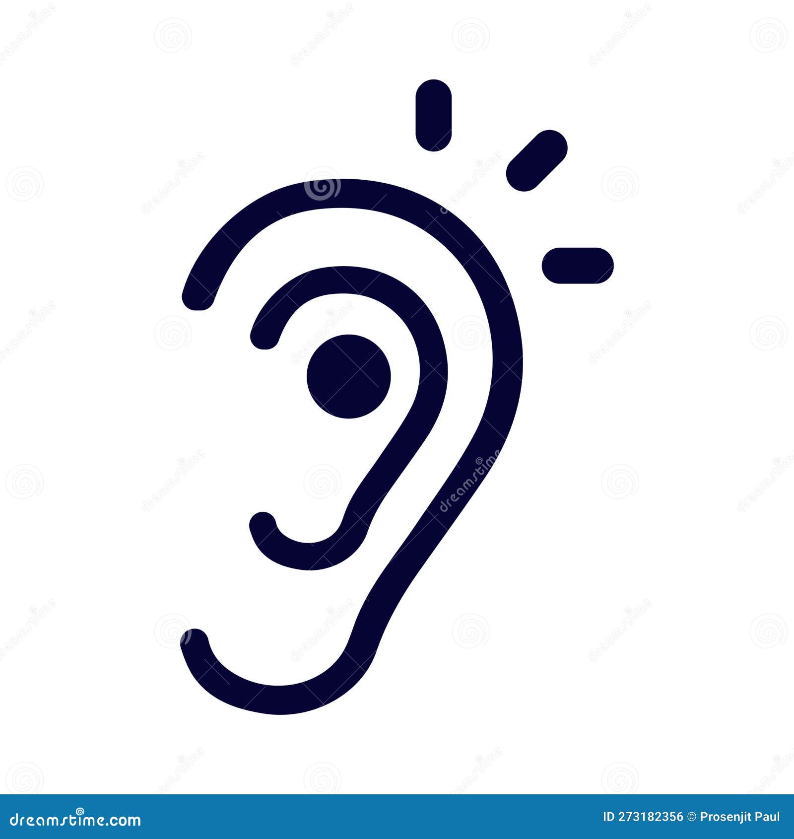 Ear, Hear, Audiology, Ear Audiology Icon Stock Vector - Illustration of ...