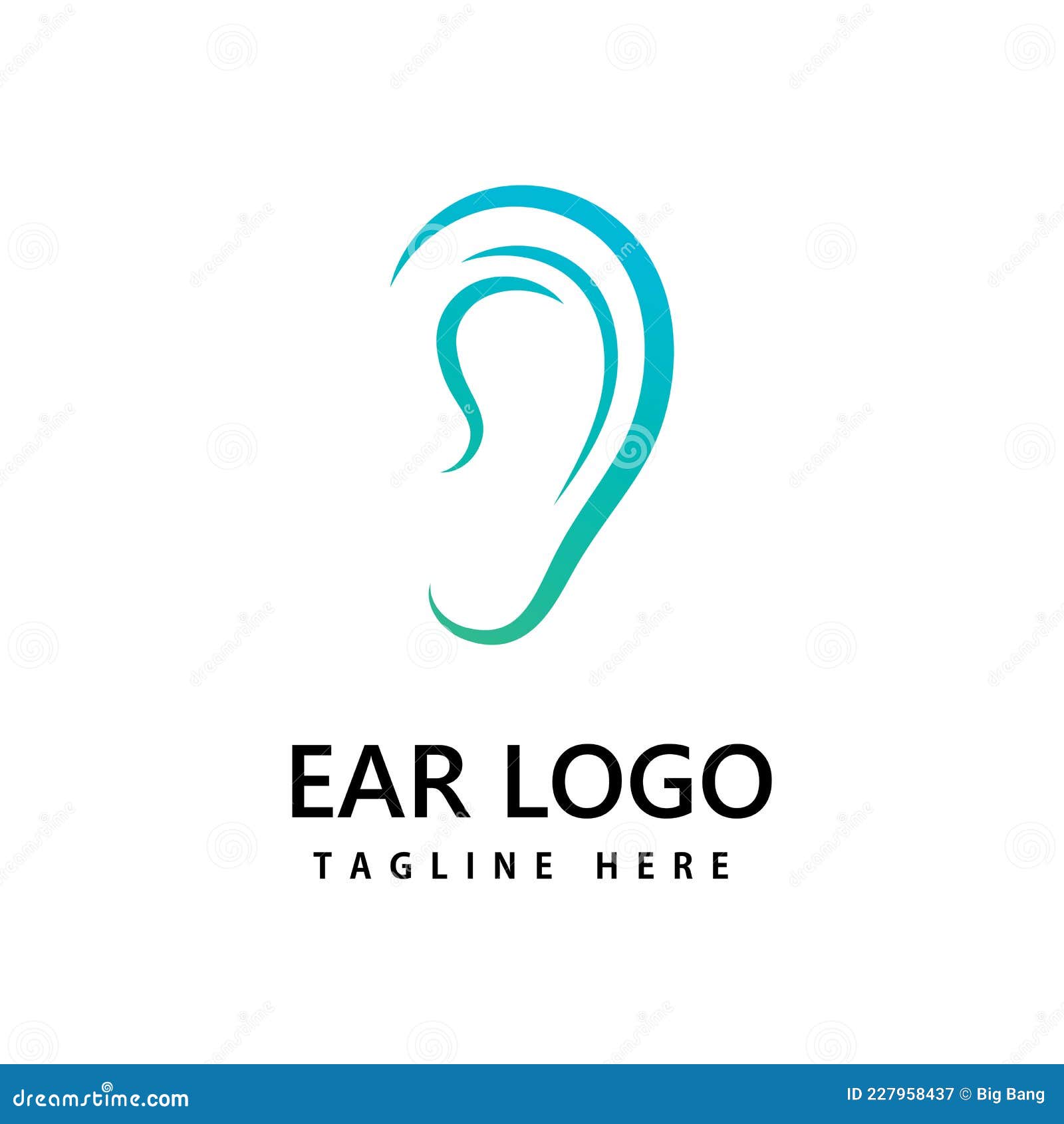 Ear,hearing Logo Icon Vector Design Stock Vector - Illustration of ...