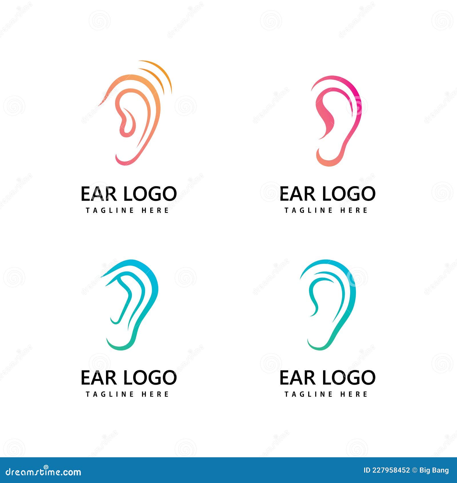 Ear,hearing Logo Icon Vector Design Stock Vector - Illustration of ...