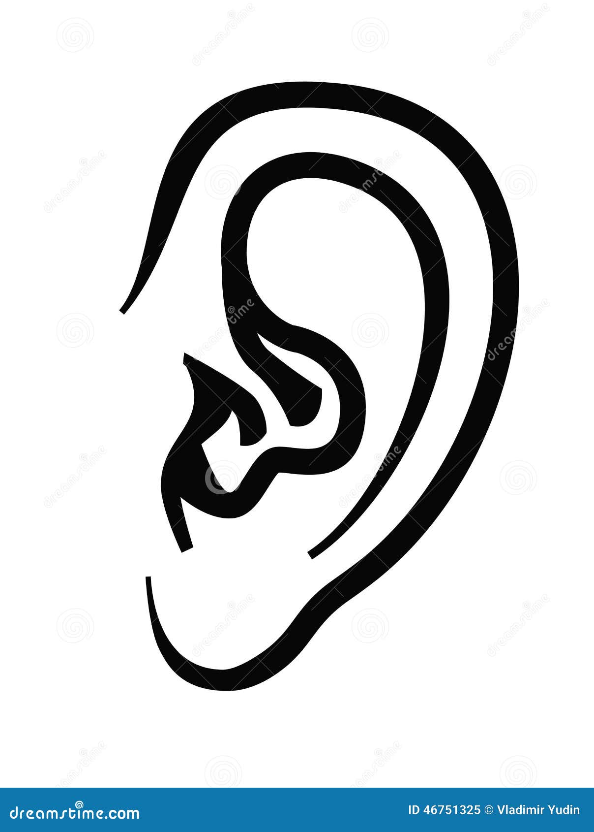 Ear Icon Stock Vector - Image: 46751325