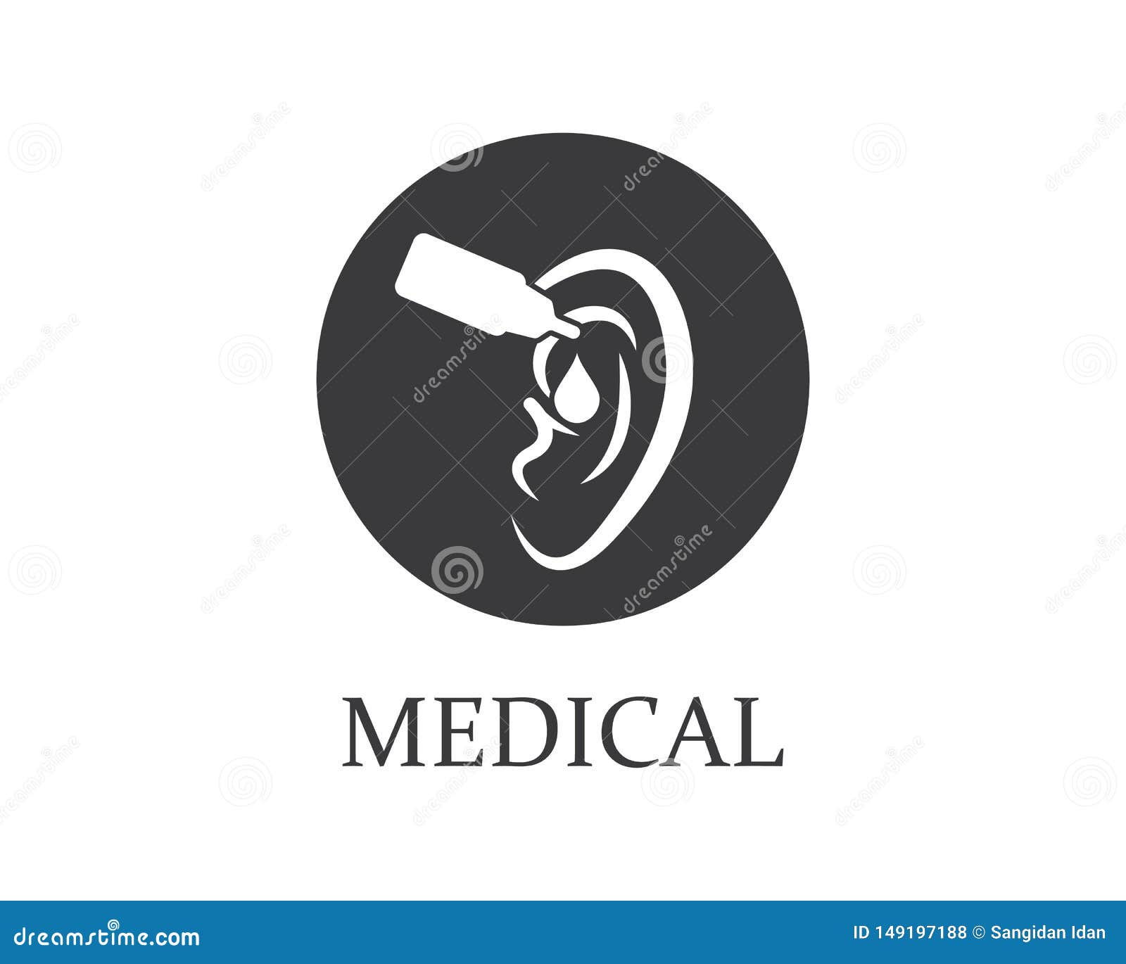 Ear Logo Icon Vector Design Illustration Stock Vector - Illustration of ...