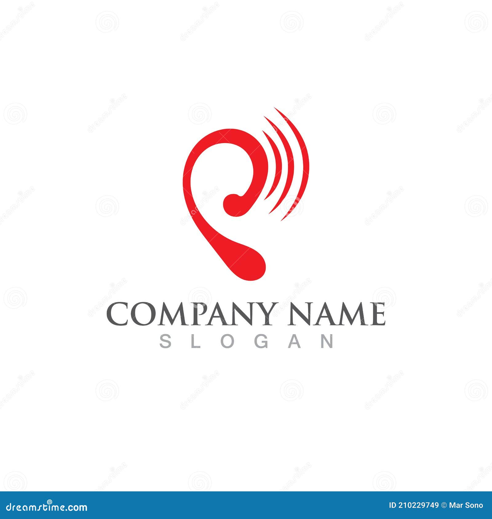 Ear Logo and Symbol Vector Image Stock Vector - Illustration of company ...