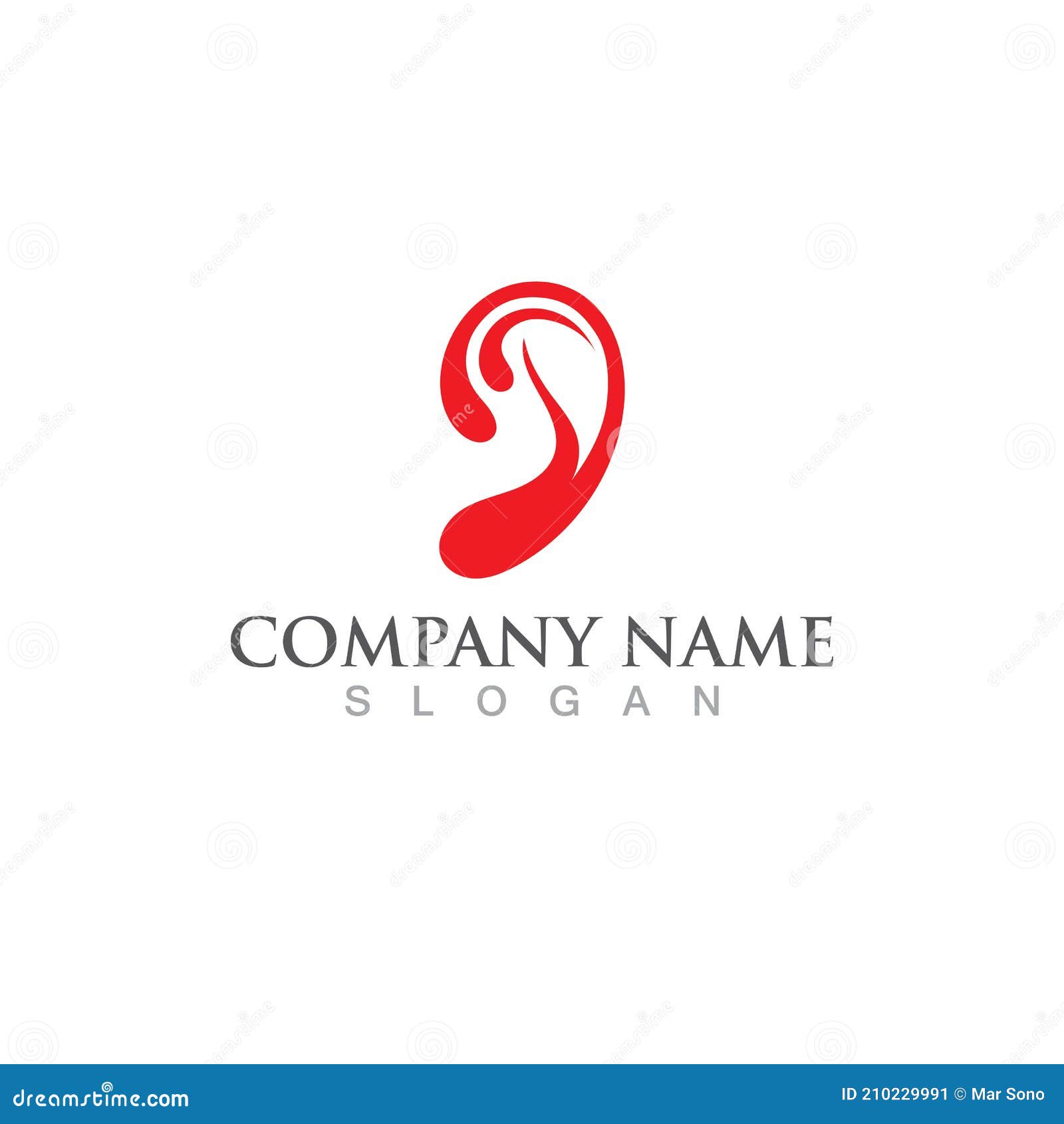 Ear Logo and Symbol Vector Image Stock Vector - Illustration of ...