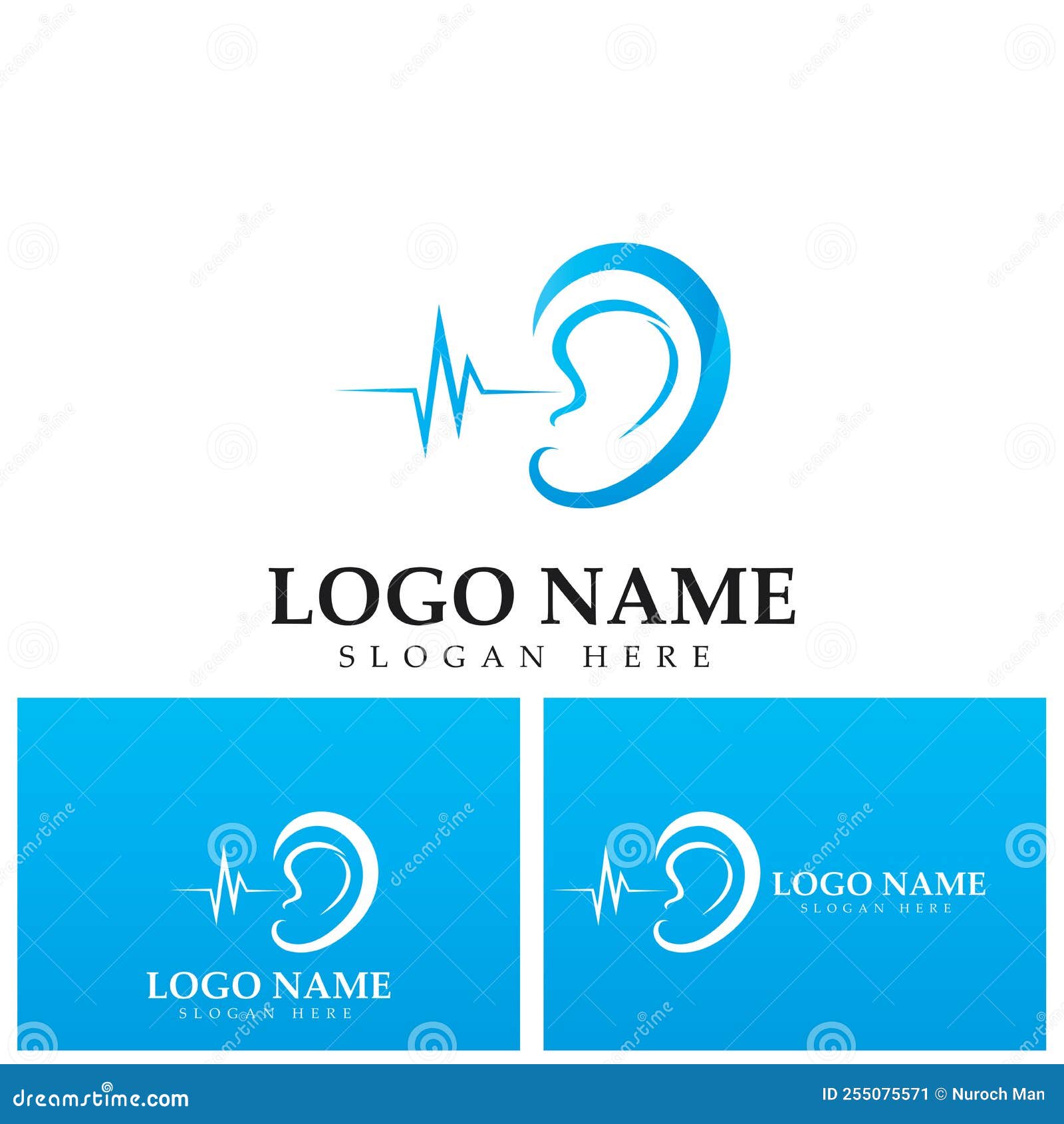 Ear Logo Template Vector Icon. Stock Vector - Illustration of ears ...