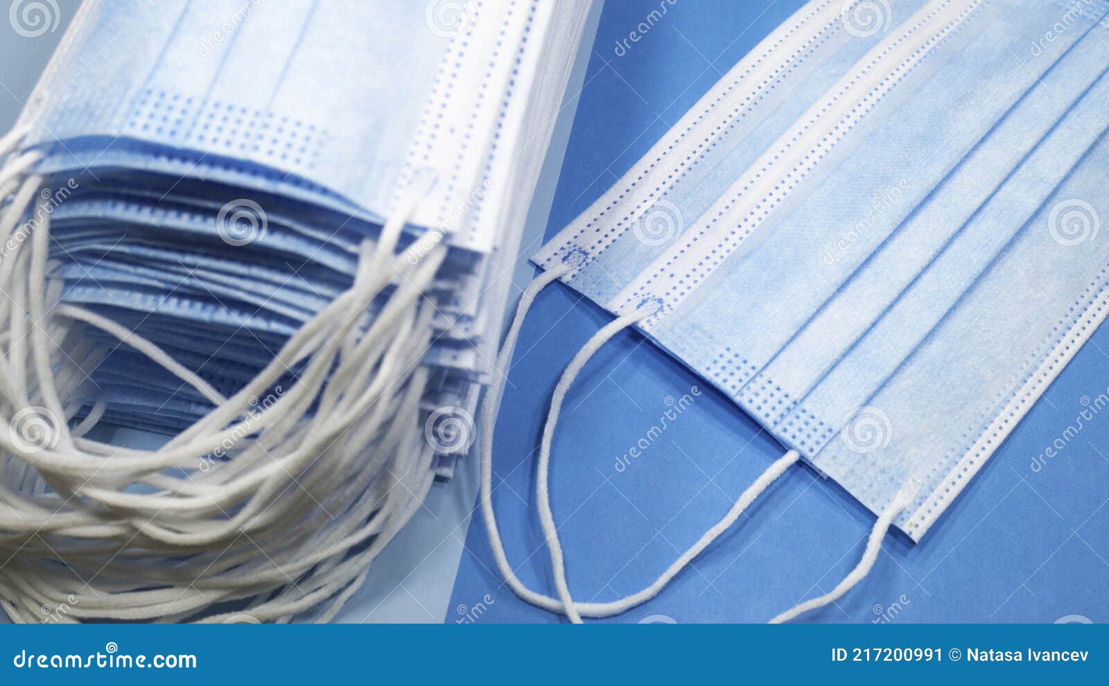 Ear-loop Face Mask 3 Ply, Safety Masks Stock Image - Image of ...