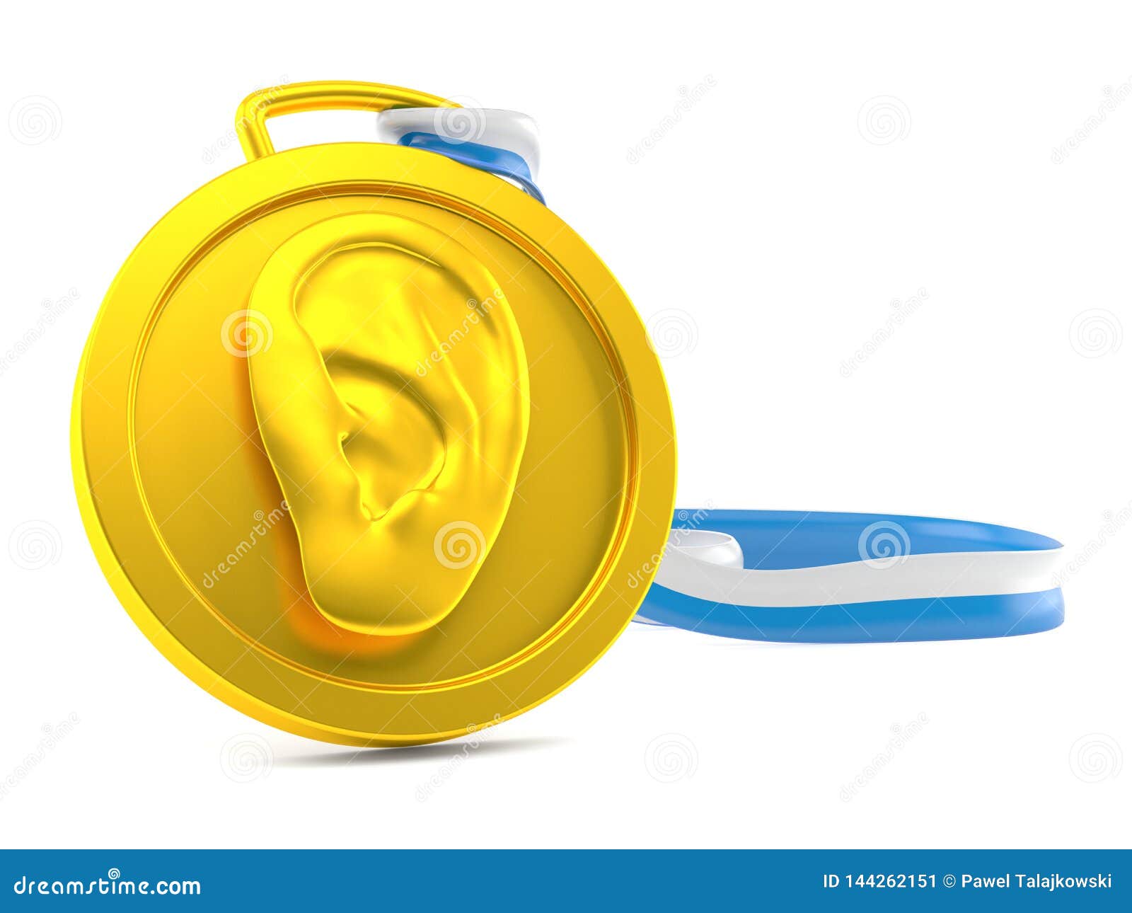 Ear medal stock illustration. Illustration of achievement - 144262151