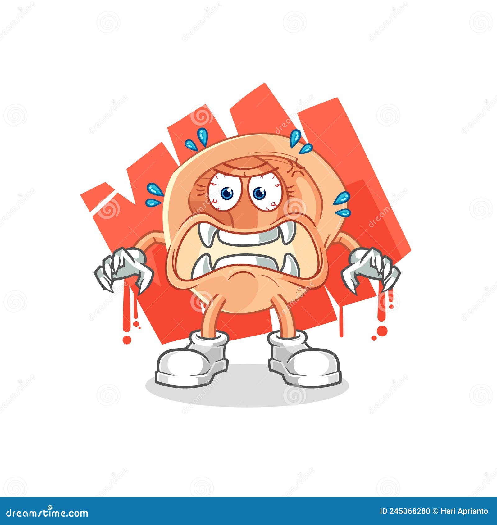 Ear Monster Vector. Cartoon Character Stock Vector - Illustration of ...