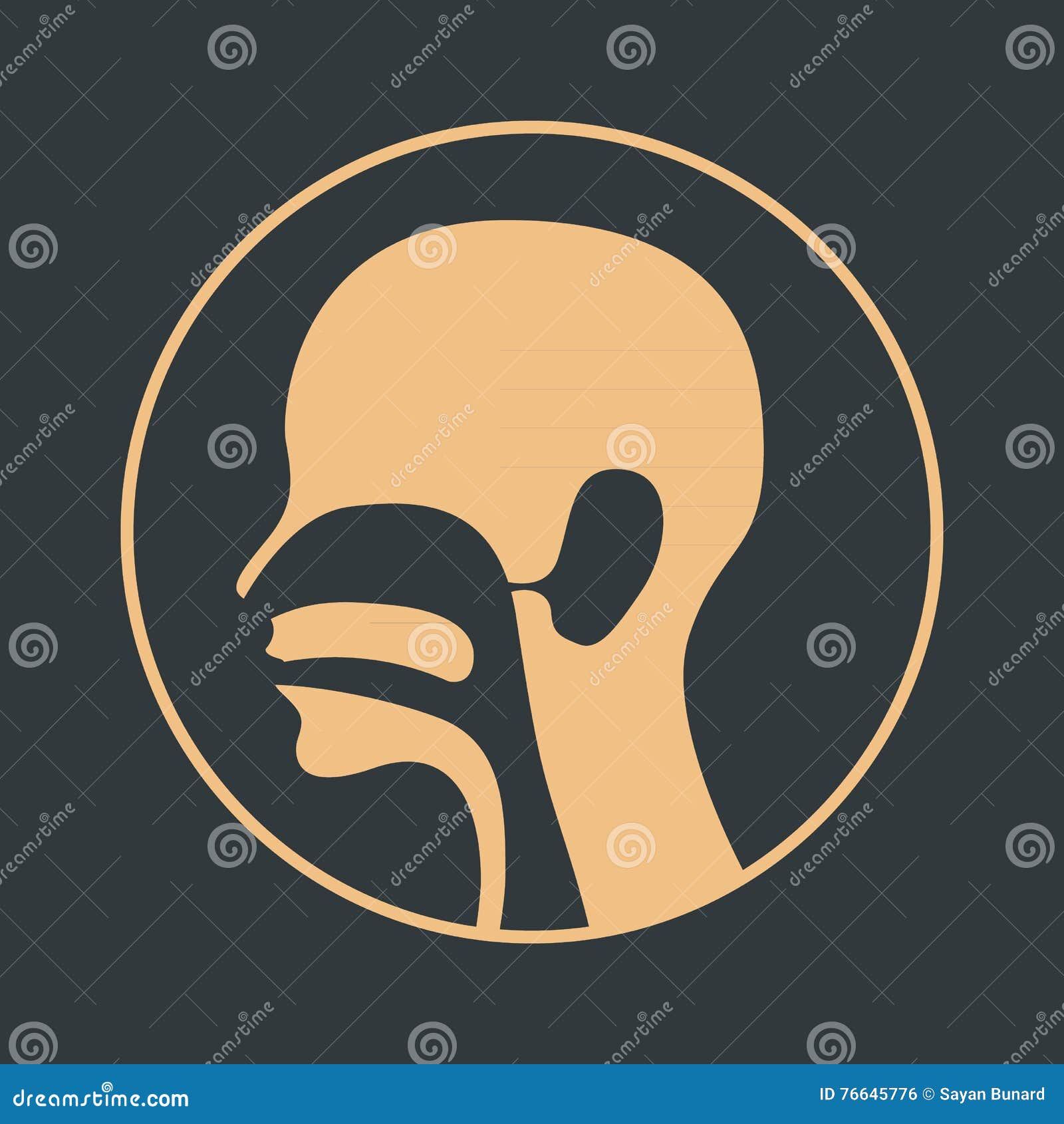 Ear nose and throat logo stock vector. Illustration of symbol - 76645776