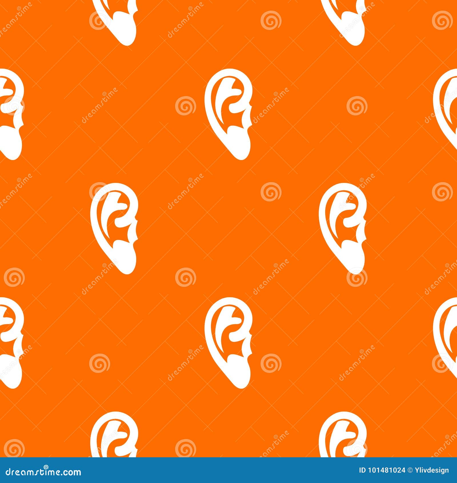 Ear pattern seamless stock vector. Illustration of pattern - 101481024