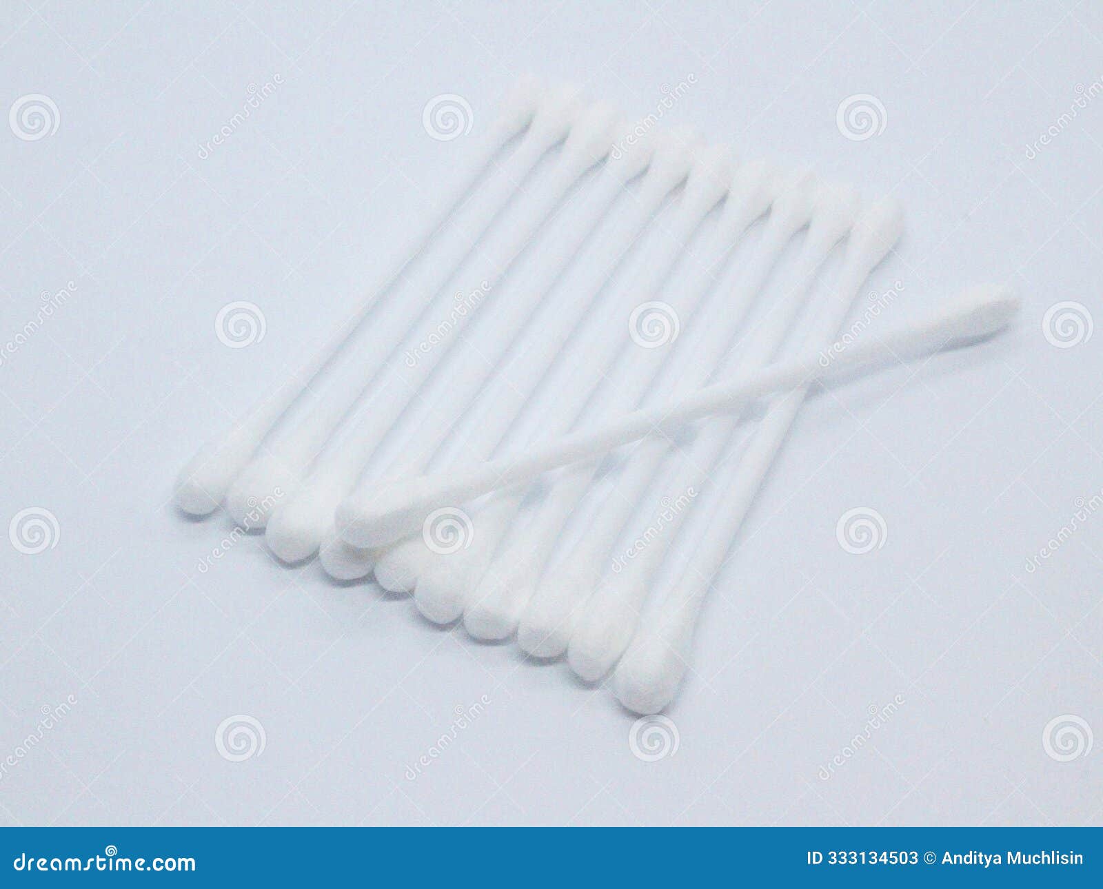 Ear Picks Cotton Bud Isolated on White Background Stock Image - Image ...