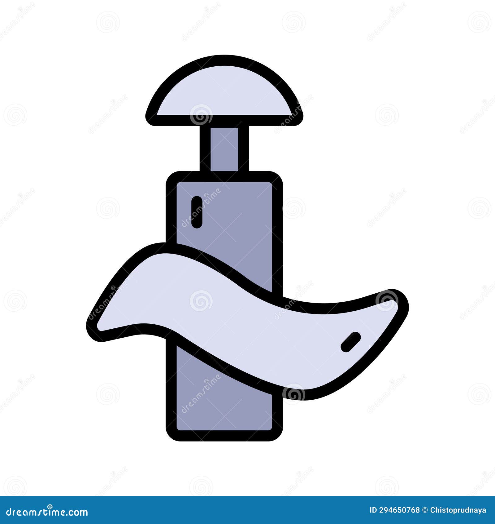 Ear Plug Color Icon Vector Illustration Stock Illustration ...