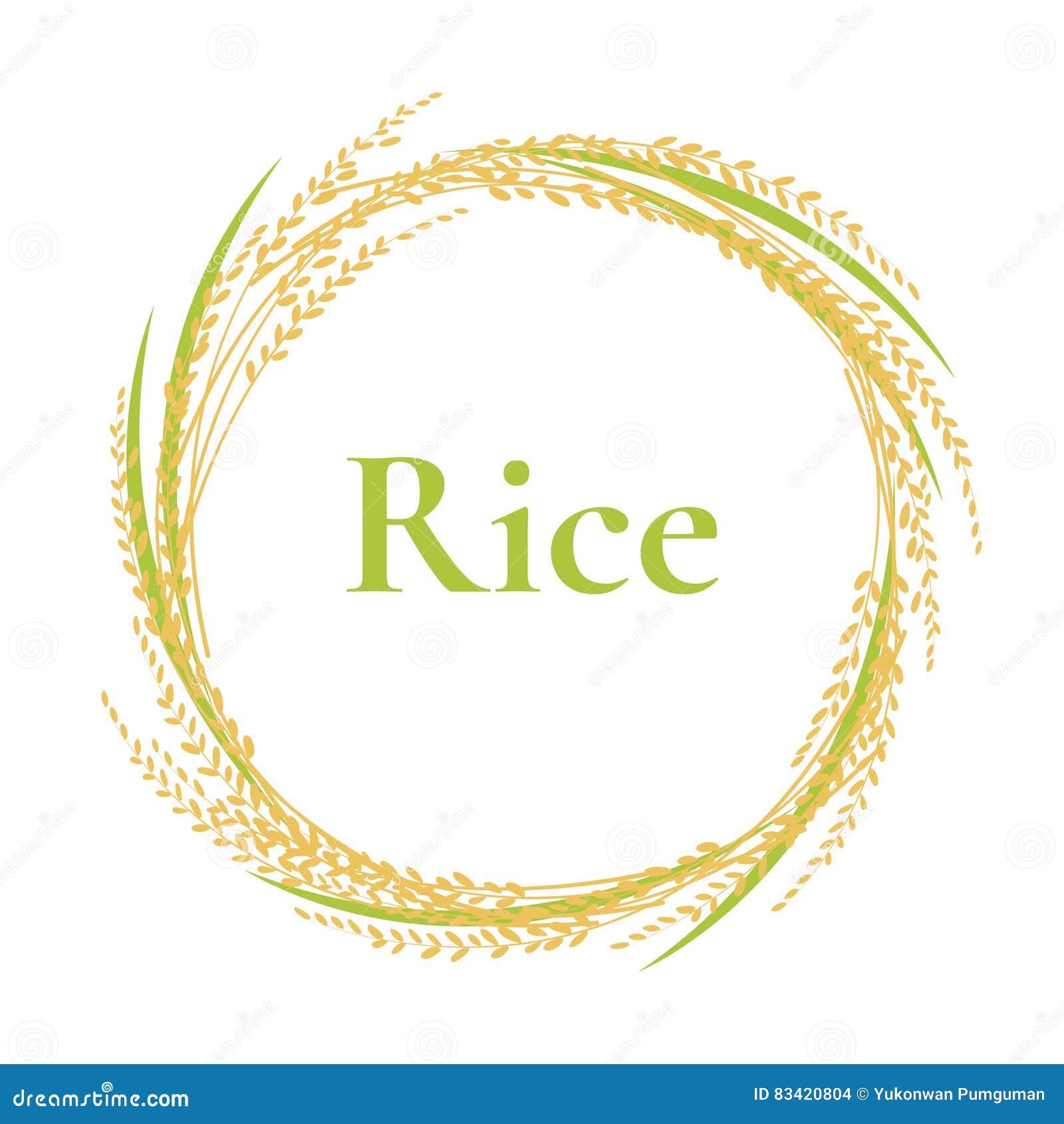 Rice Frame Clip Art Hand Draw Vintage Engraving Style Isolated O Vector ...