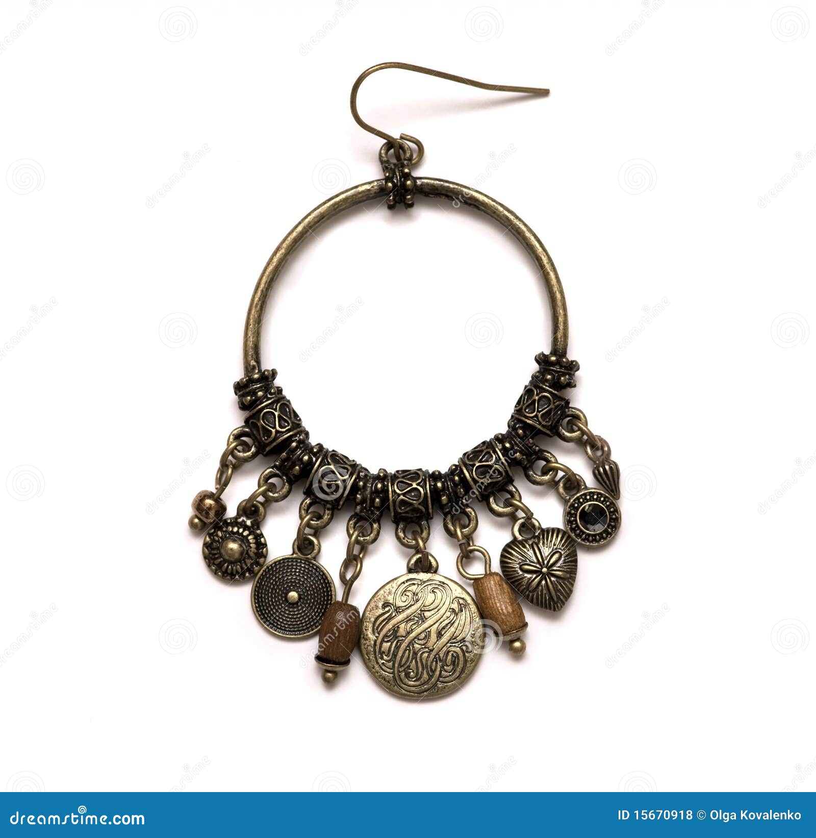 Ear-ring stock photo. Image of bangle, object, chain - 15670918