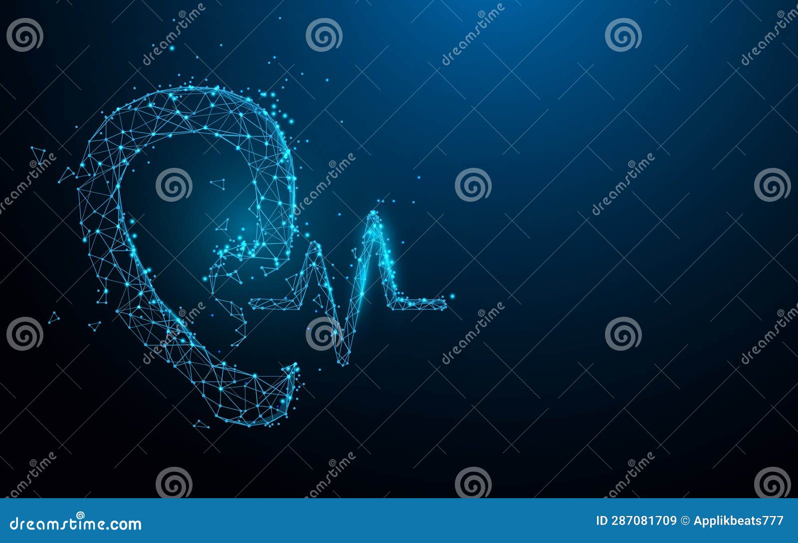 Ear and Sound from Lines, Triangles and Particle Style Design ...