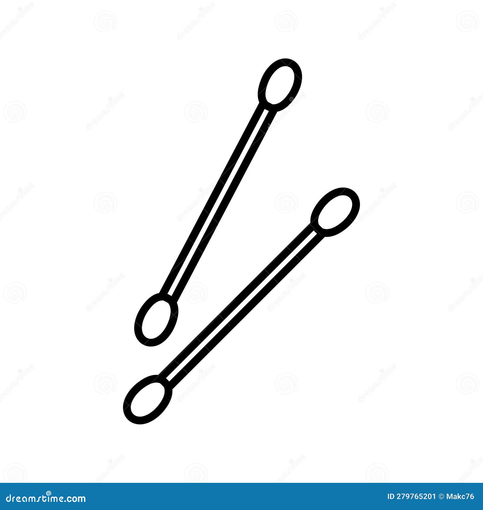 Ear Sticks Icon. Cotton Swabs or Cotton Buds Stock Vector ...