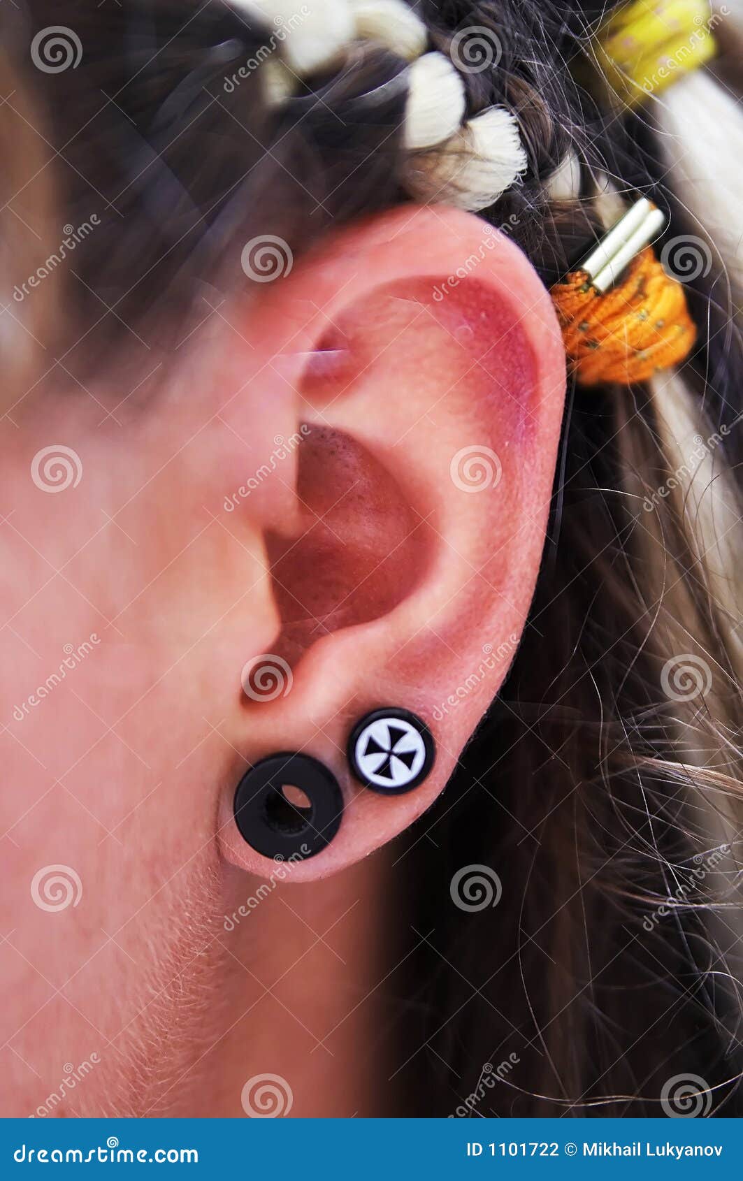 Ear the woman stock photo. Image of woman, light, youth - 1101722