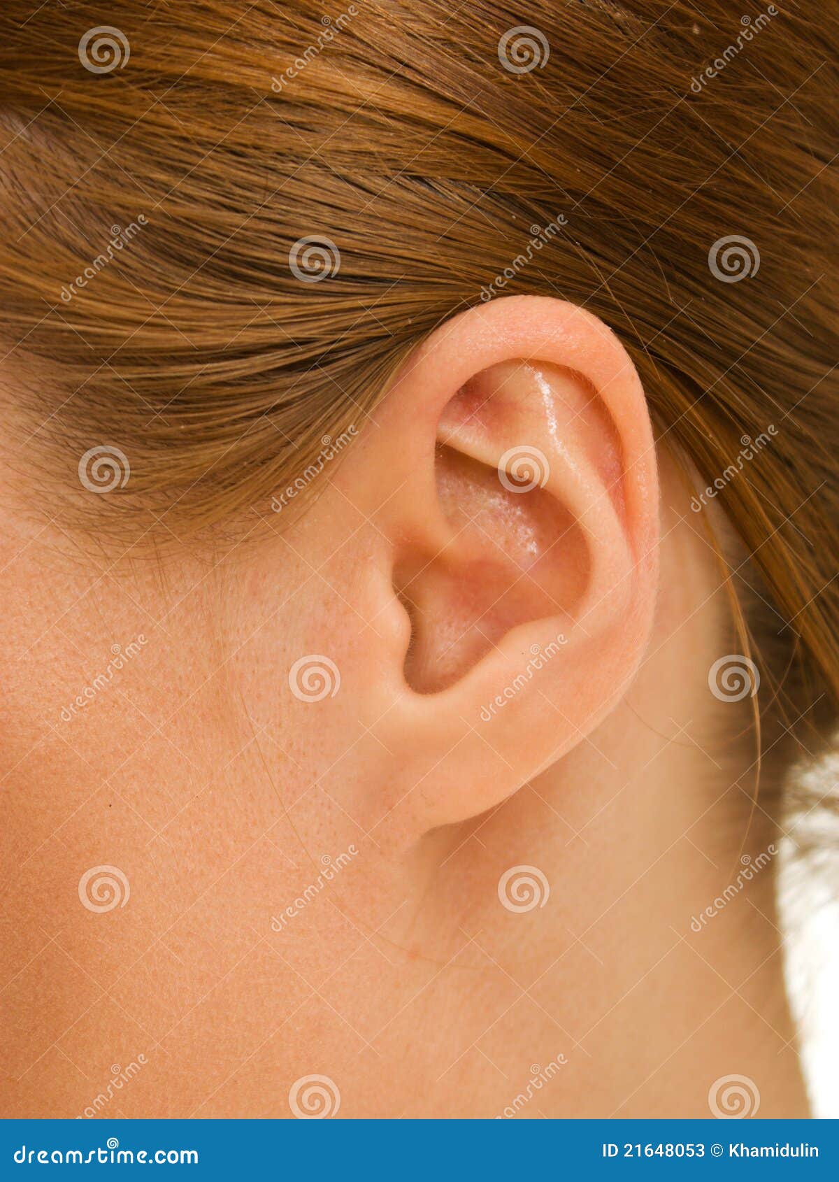 Ear women stock image. Image of sound, listen, ginger - 21648053