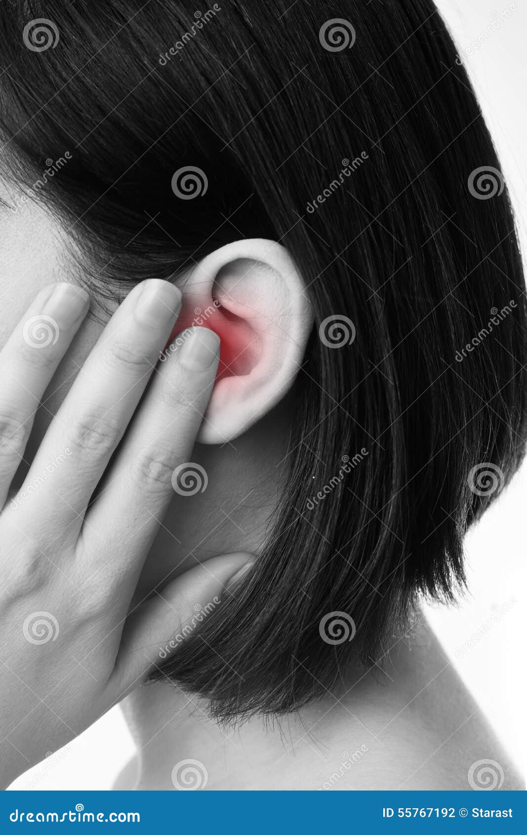 Earache stock photo. Image of disease, medical, anatomy - 55767192