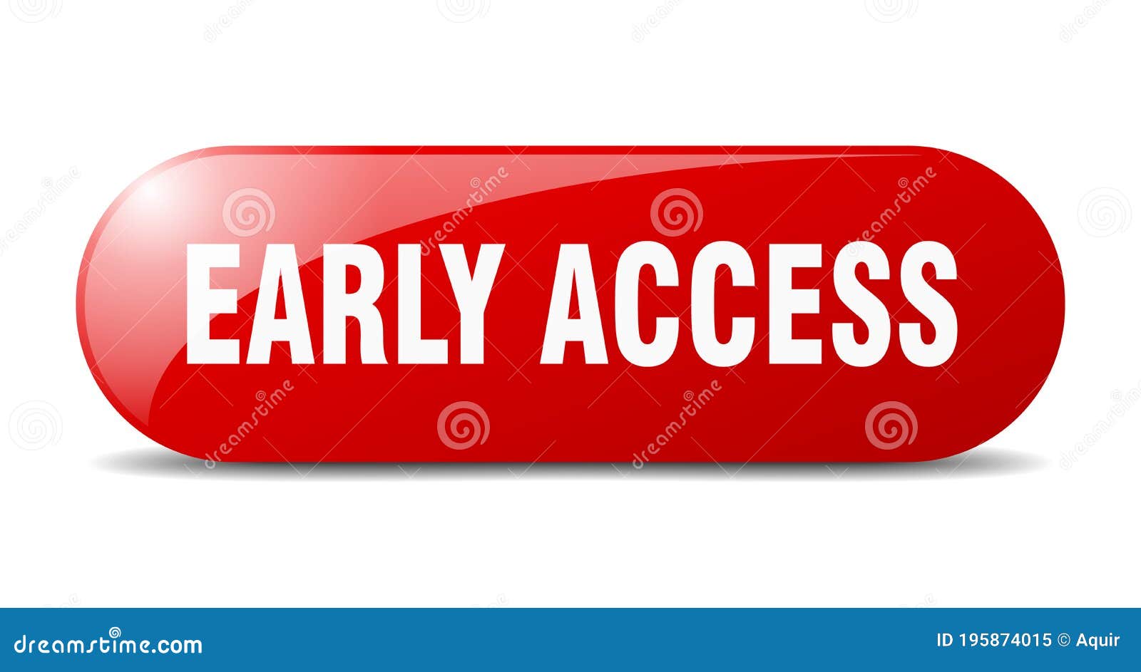 Early Access Button. Sticker. Banner. Rounded Glass Sign Stock Vector ...